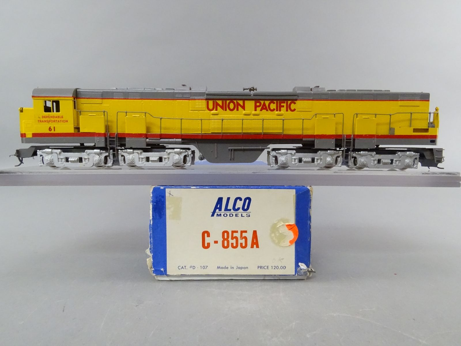 HO Brass Model - ALCO D-107 UP Union Pacific C-855 C-855A #61 - Custom ...