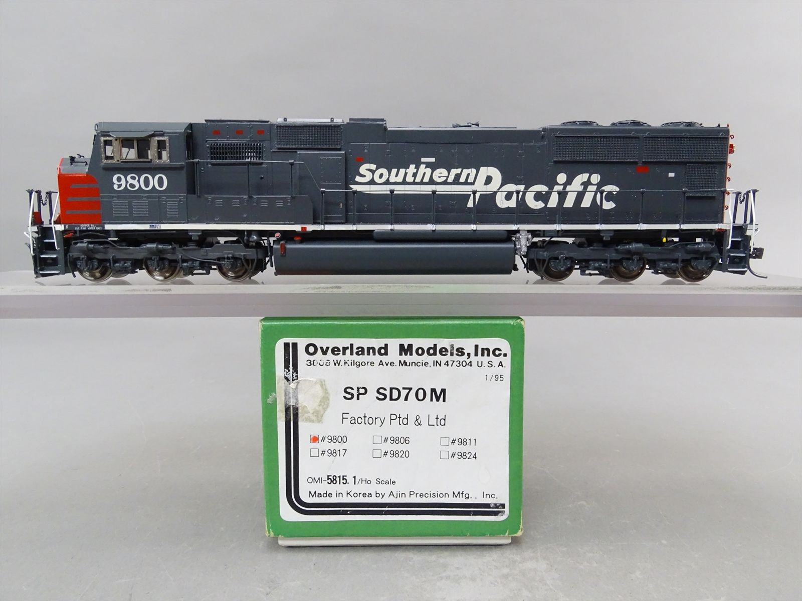HO Brass Model - OMI 5815.1 Overland SP Southern Pacific SD70M #9800 - F/P - 1995 Run - Ajin