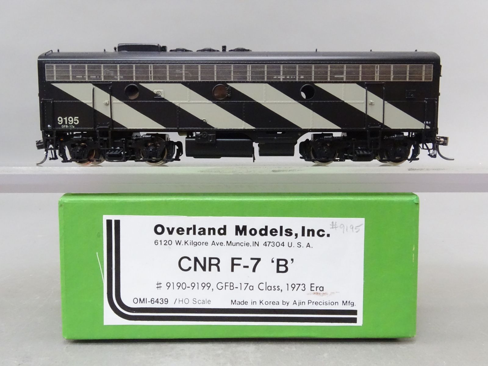 HO Brass Model - OMI 6439 CN CNR Canadian National F7 F7B GFB-17a #9195 ...