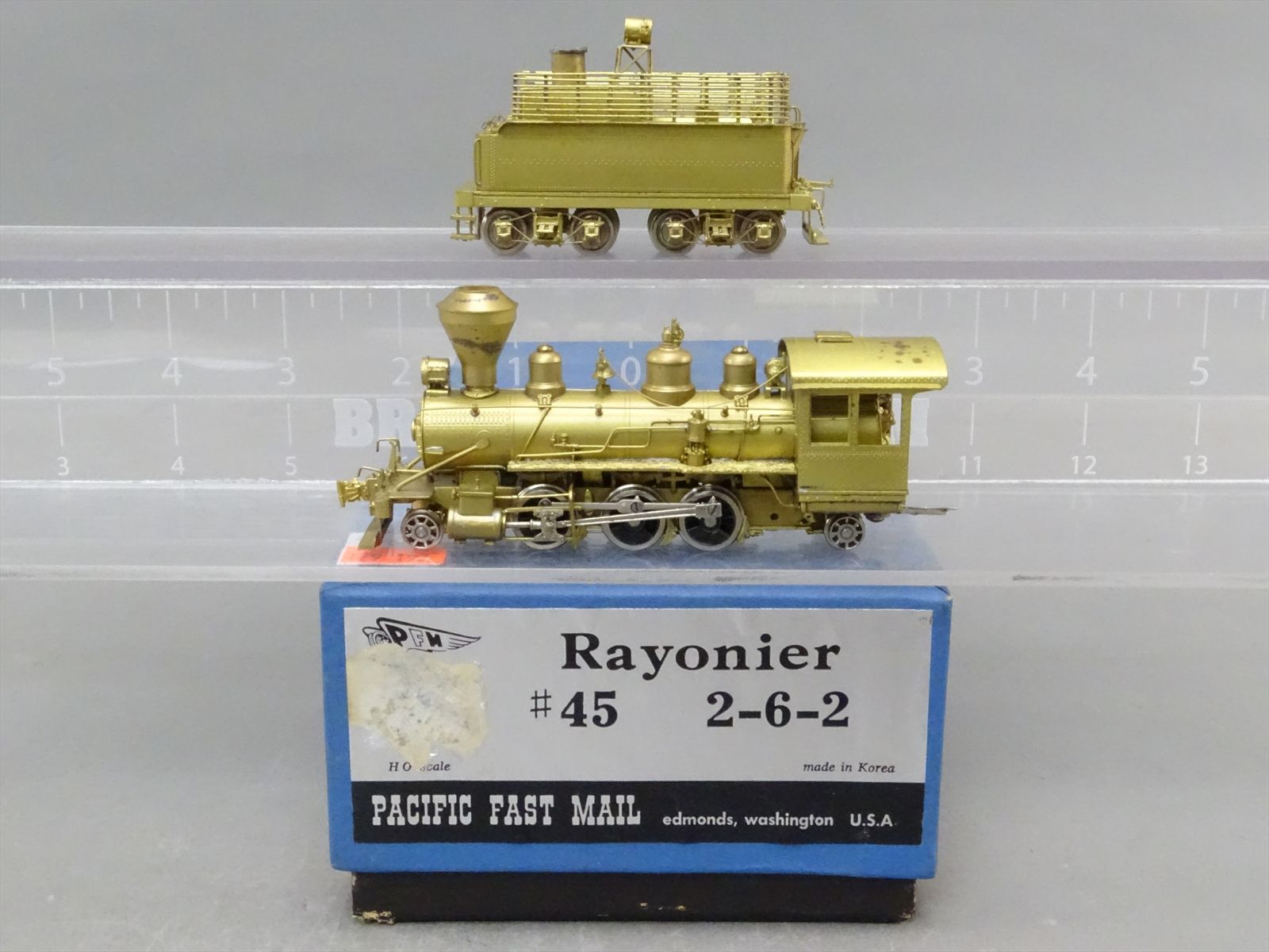HO Brass Model - PFM Rayonier 2-6-2 Loco #45 - Unpainted - Samhongsa