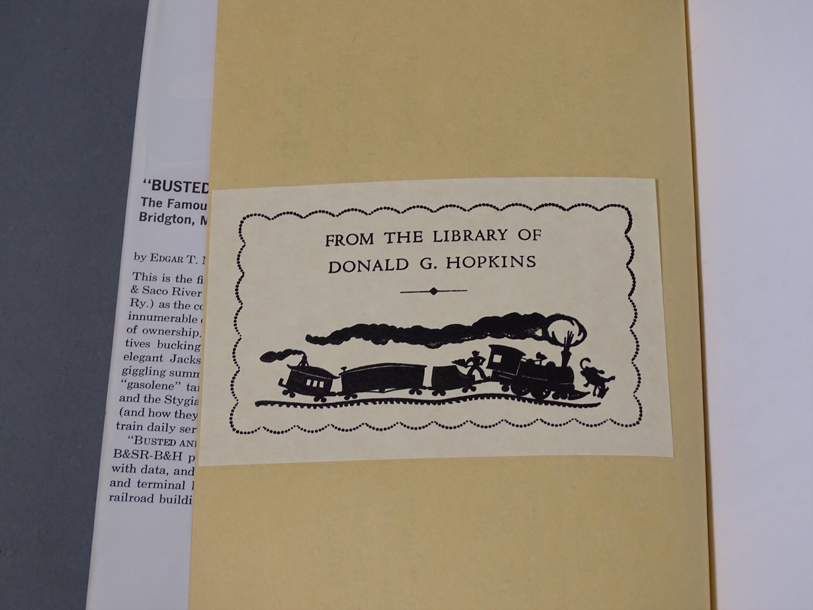 Railroad Book - Busted and Still Running - Edgar T. Mead Jr - 58 pages