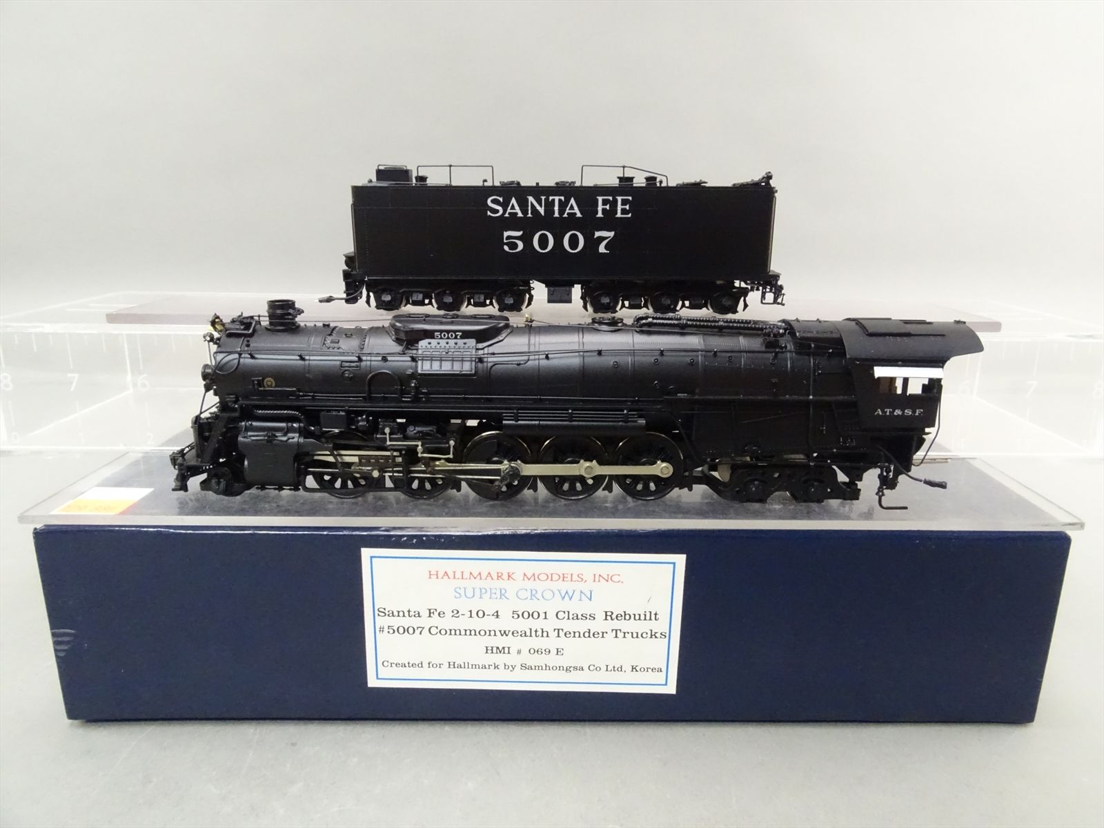 HO Brass Model - Hallmark 069E Super Crown AT&SF Santa Fe 2-10-4 #5007 ...