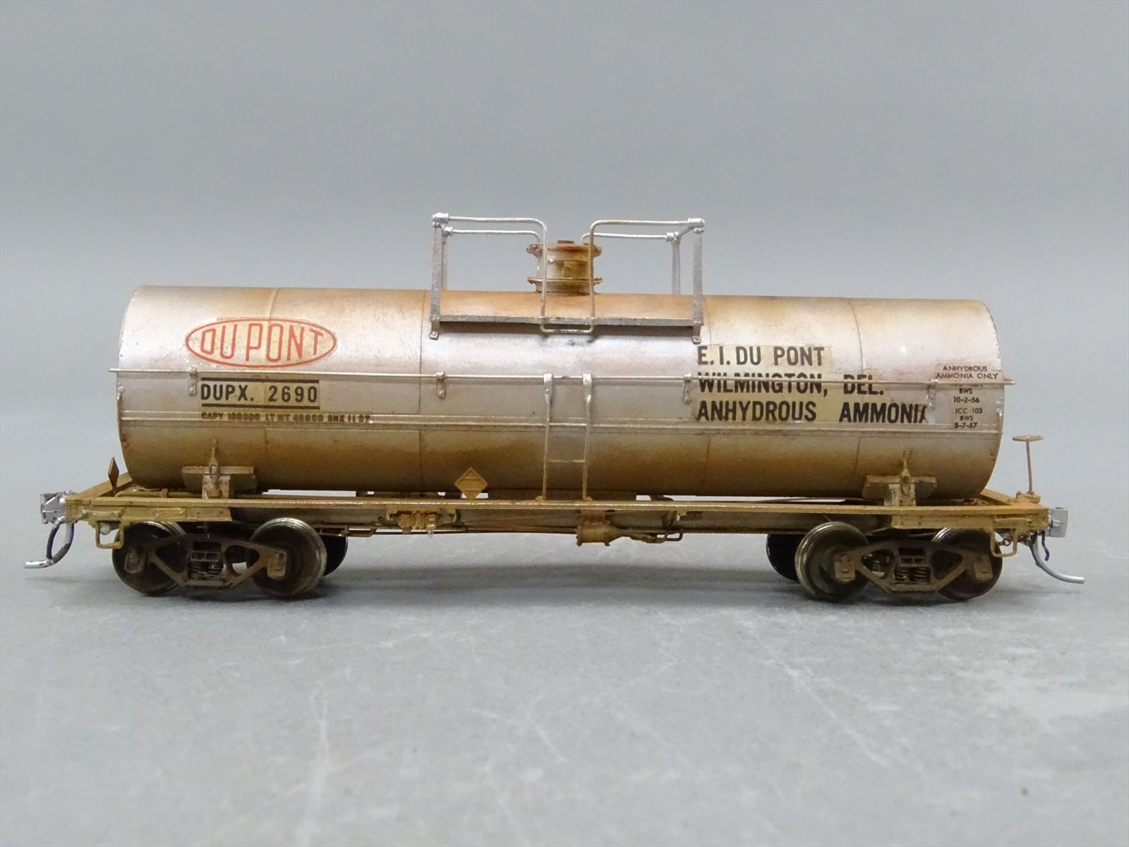 HO Brass Model - OMI 3134 DUPX Dupont ACF Single Dome Tank Car #2690 ...