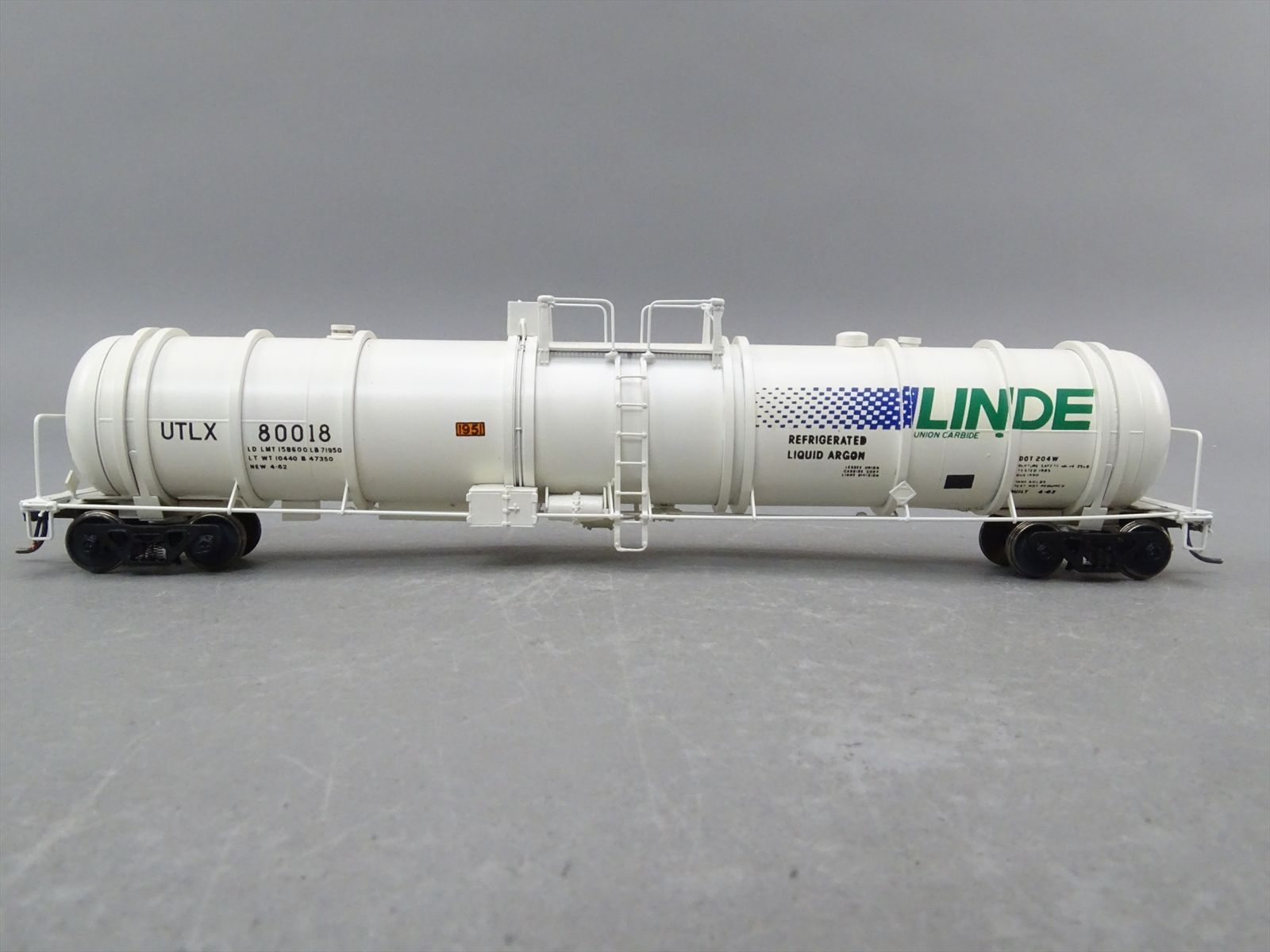 HO Brass Model - OMI 3167.1 UTLX Linde-Union Tank Liquid Argon #80018 ...