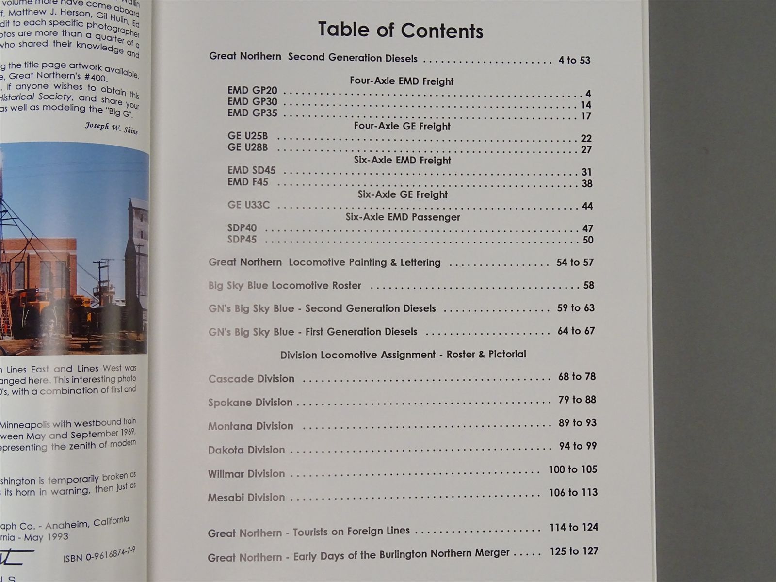 Railroad Book - Great Northern Color Pictorial Vol. 2 - Joseph W. Shine ...