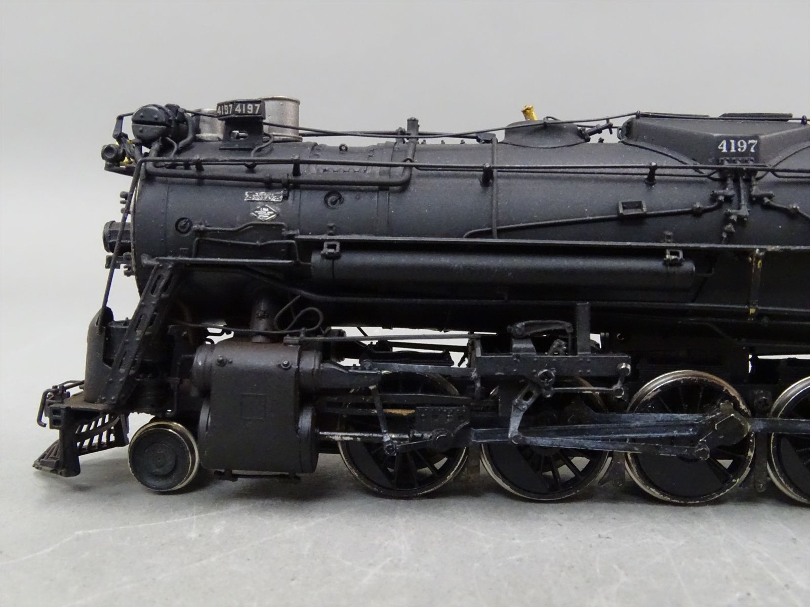 HO Brass Model - PSC 15516-1 AT&SF Santa Fe 2-8-4 Rebuilt w/ Elesco FWH #4197 - F/P - #30 / 37 ...