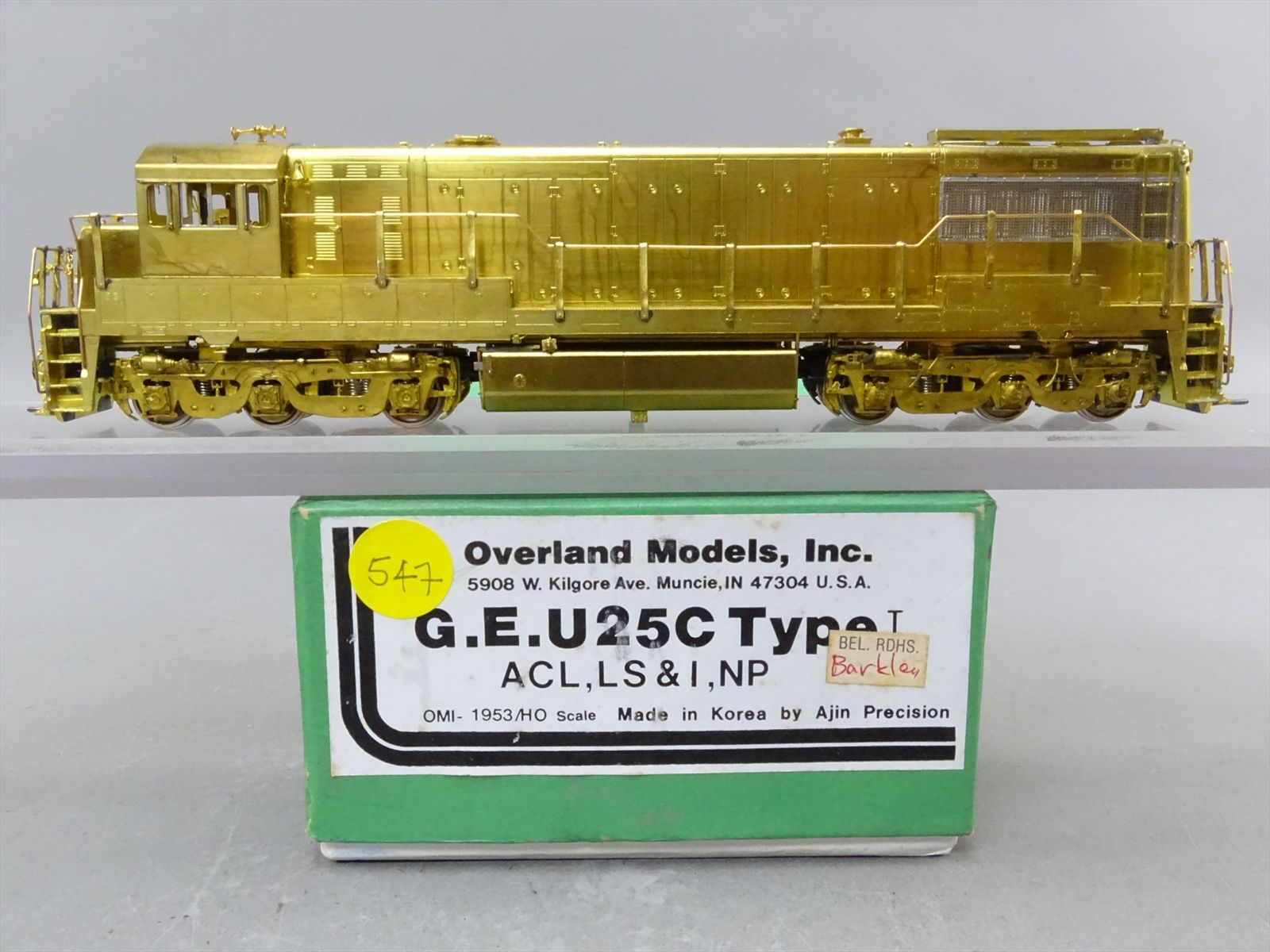 HO Brass Model - OMI 1953 G.E.U25C Type I ACL, LS & I, NP - Unpainted ...