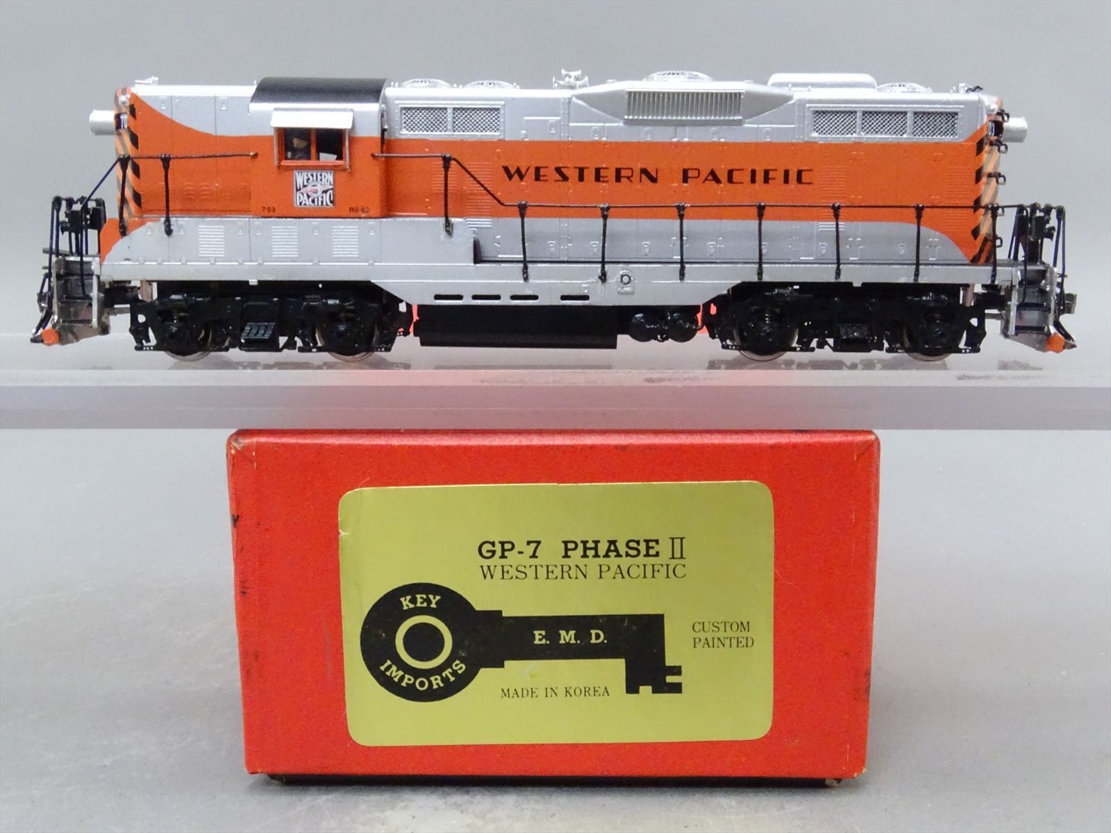 HO Brass Model - Key WP Western Pacific GP-7 RS-62 #703 - F/P + DCC ...