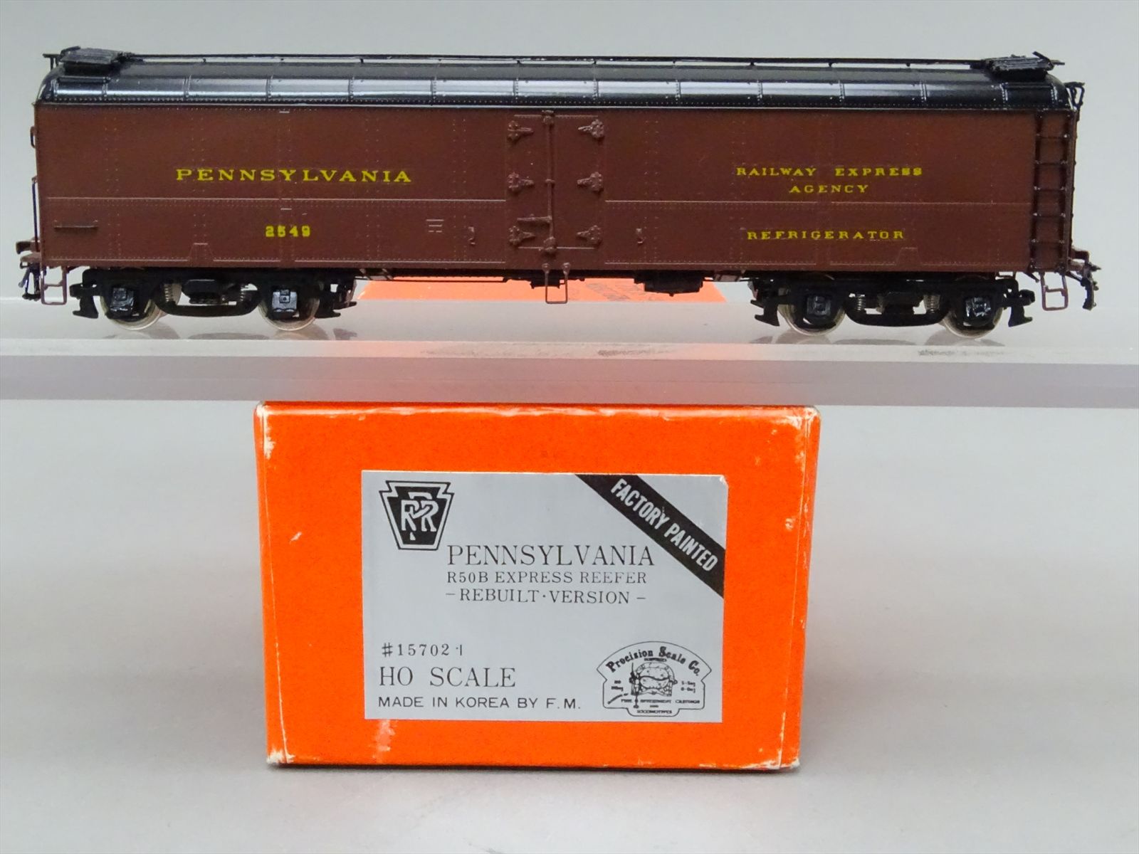 HO Brass Model - PSC 15702-1 PRR Pennsylvania R50B Express Reefer #2549 ...