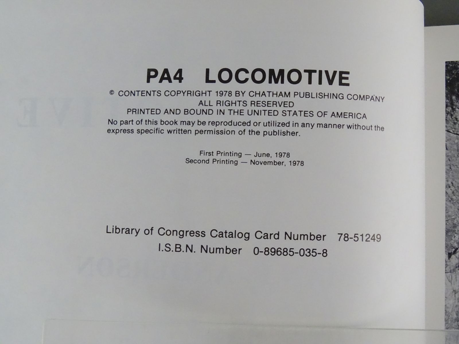 Railroad Book - PA4 Locomotive - Anderson & MacDermot - 127 pages