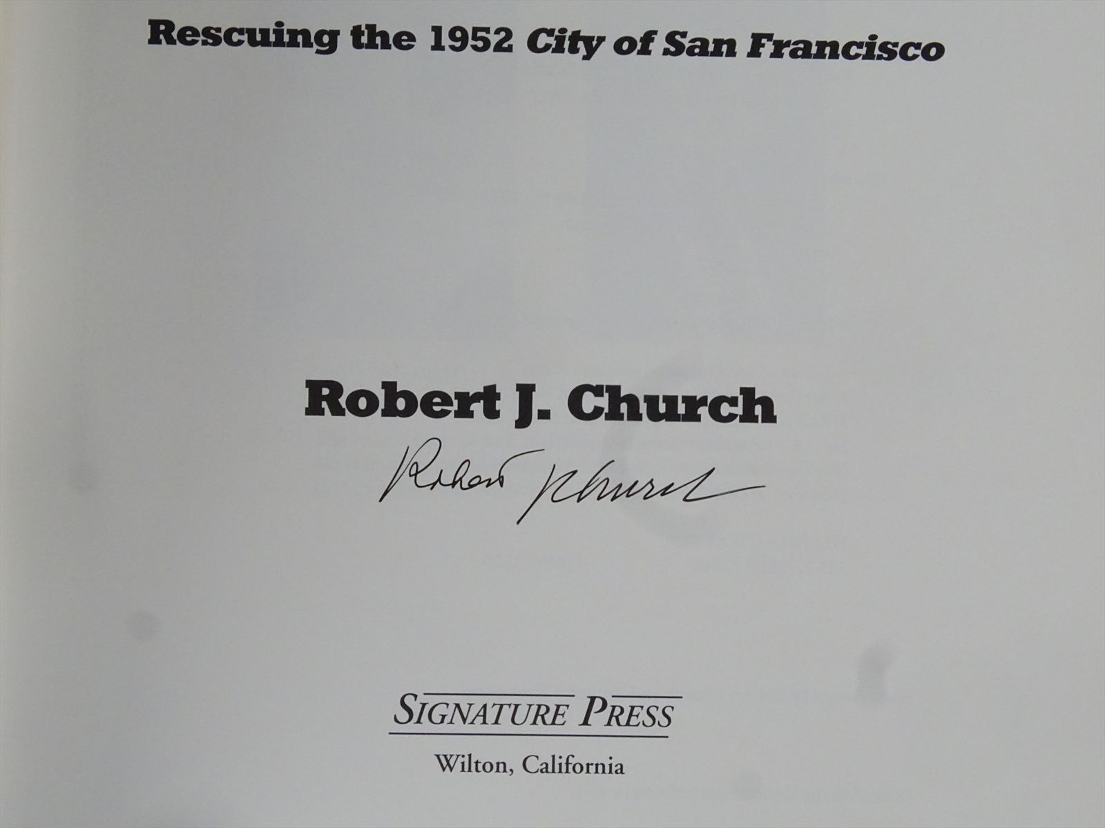 Railroad Book - Snowbound Streamliner - Robert Church - SIGNED