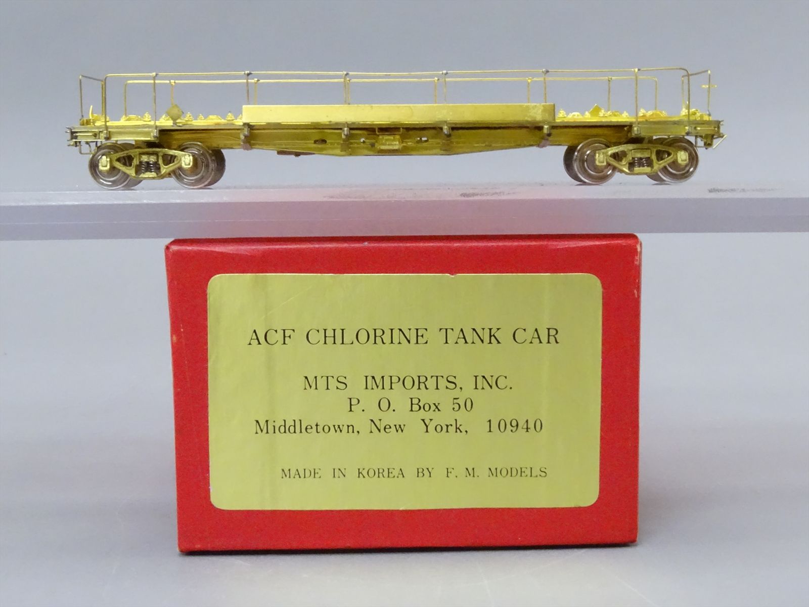 HO Brass Model - MTS ACF Chlorine Tank w/ Tanks - Unpainted - 1987 Run ...