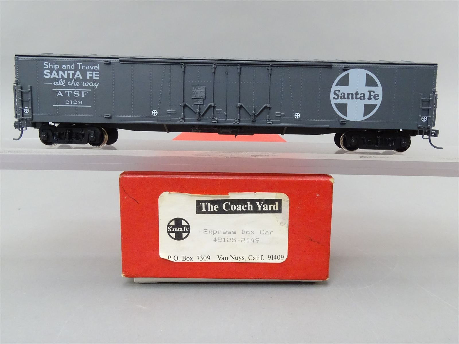 HO Brass Model - TCY 1200 AT&SF Santa Fe Express Boxcar Large Logo ...