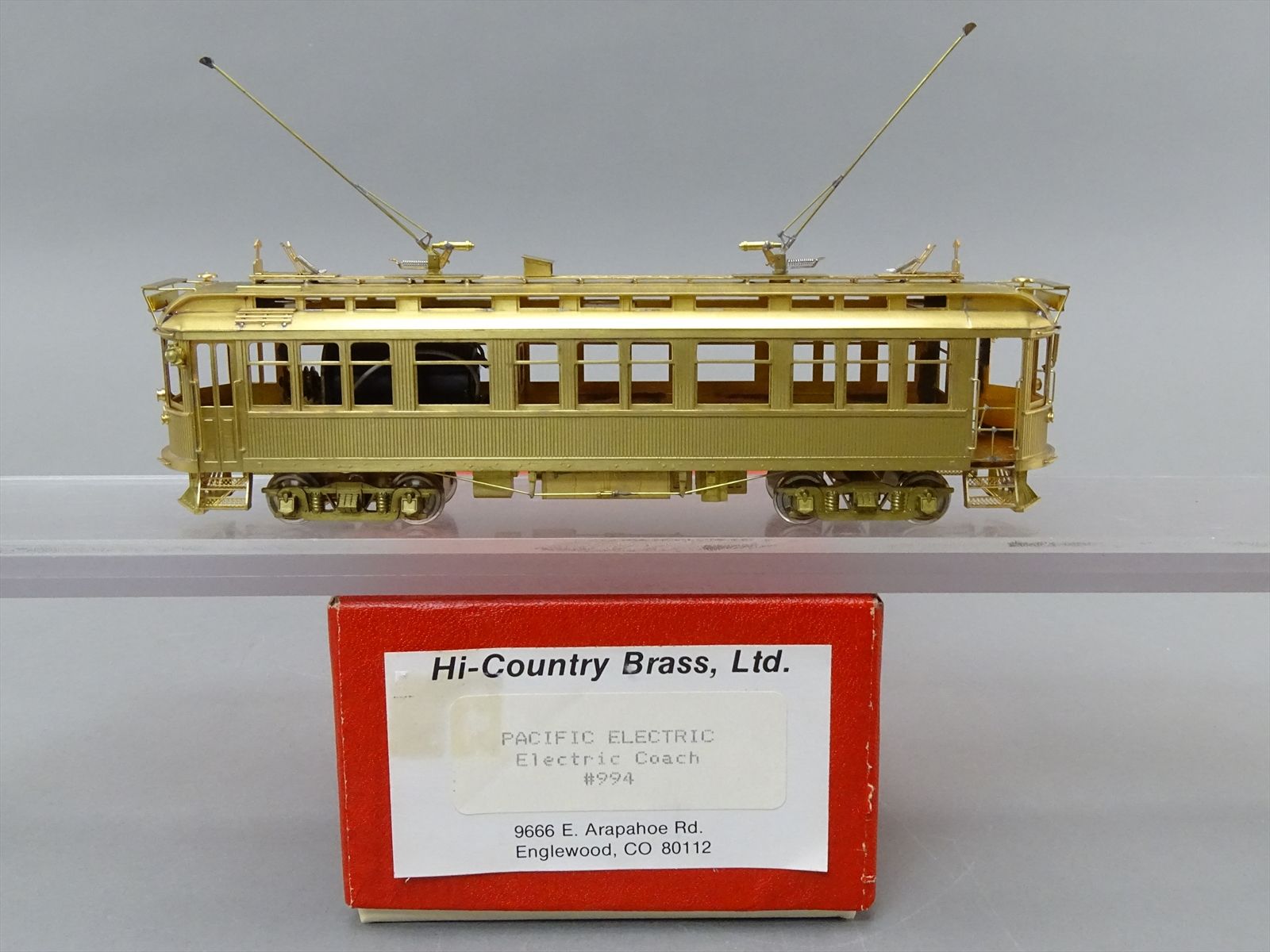 HO Brass Model - HCB Hi-Country PE 994 Pacific Electric Wood Coach ...
