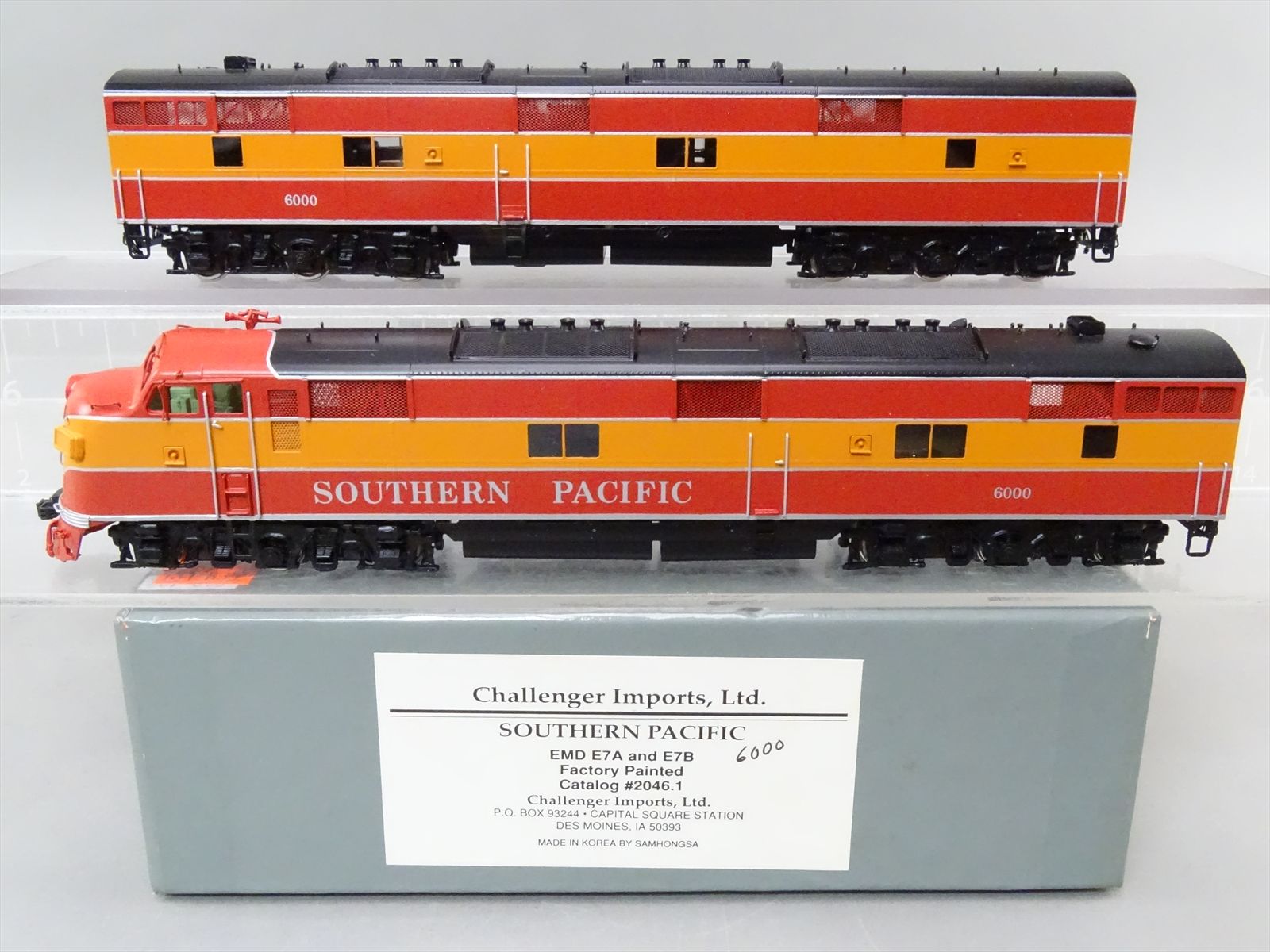 HO Brass Model - CIL 2046.1 SP Southern Pacific E7 E7A E7B A-B Set Daylight #6000 - F/P - Samhongsa