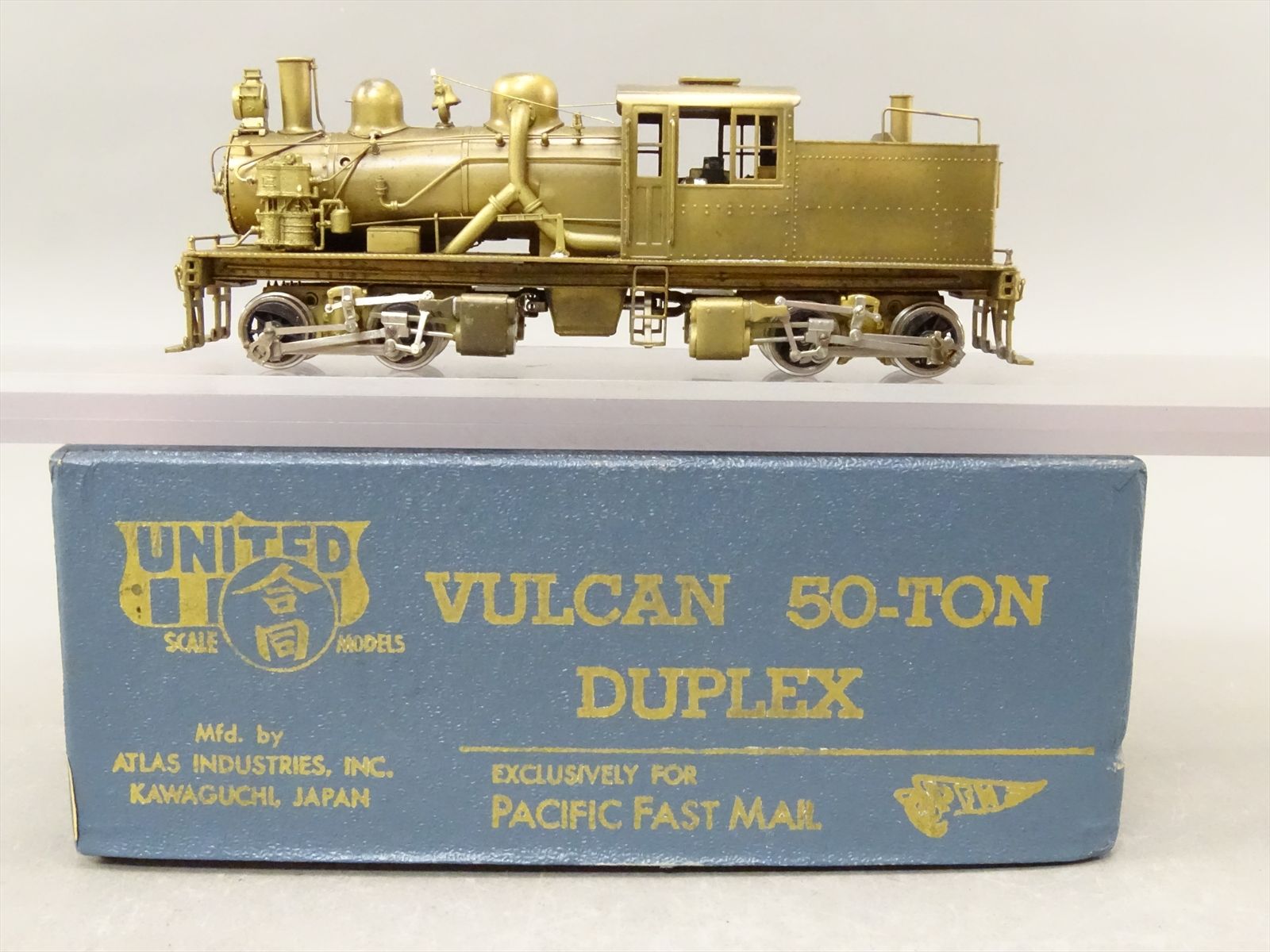 HO Brass Model - PFM United Vulcan 50-Ton Duplex Steam Logging Loco ...