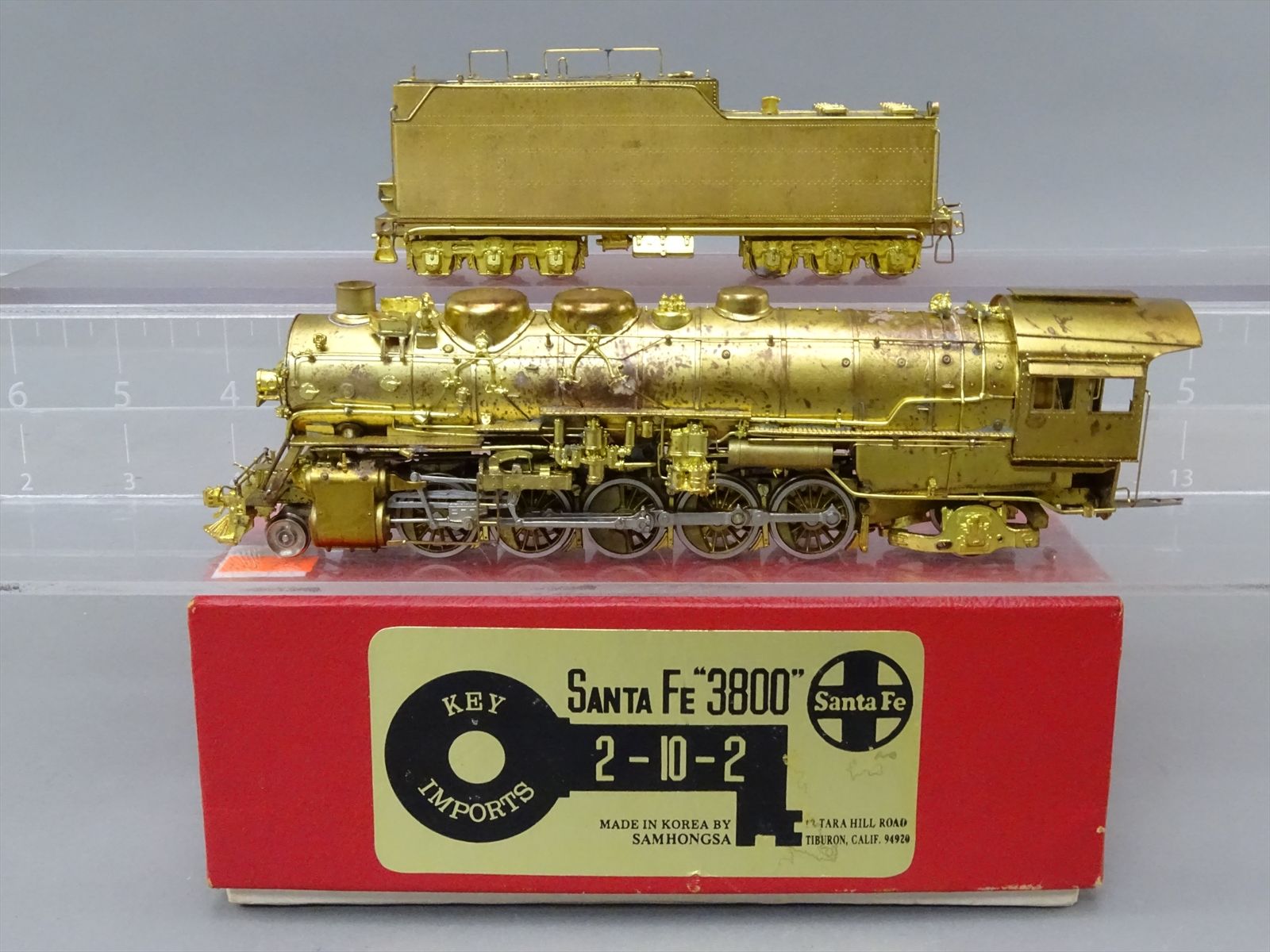 HO Brass Model - Key AT&SF Santa Fe 2-10-2 3800 Class - Unpainted ...