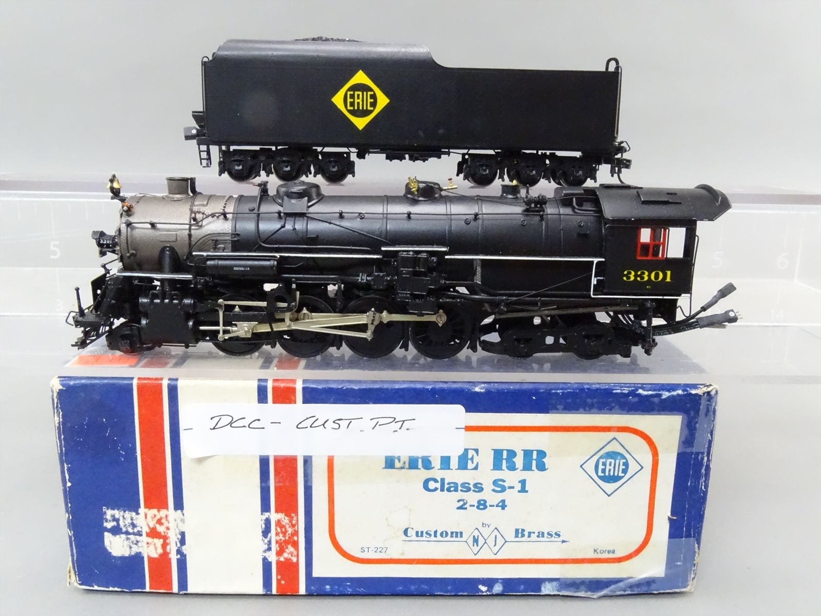 HO Brass Model - NJCB ST-227 ERIE S-1 2-8-4 Berkshire #3301 - Custom ...