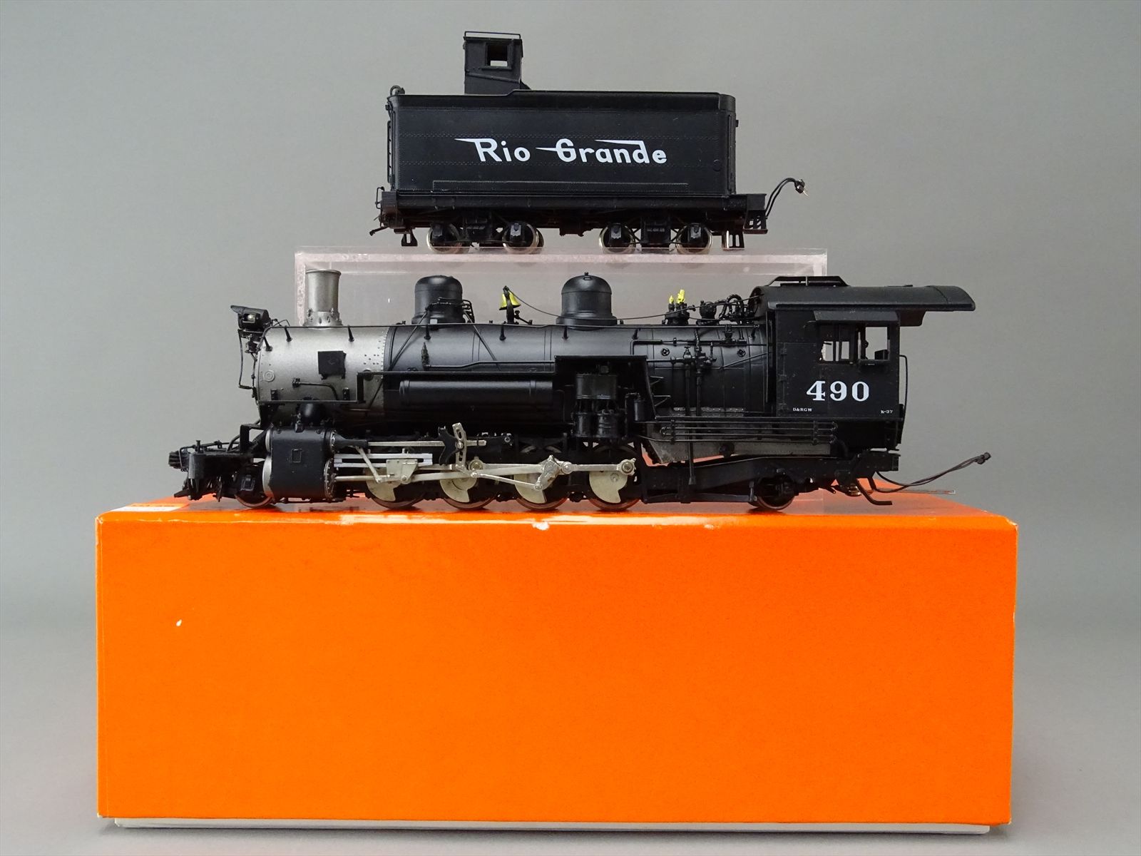 On3 Brass Model - PSC Precision Scale D&RGW Rio Grande K-37 #490 Built Up Kit - Pro Paint - 1979 ...