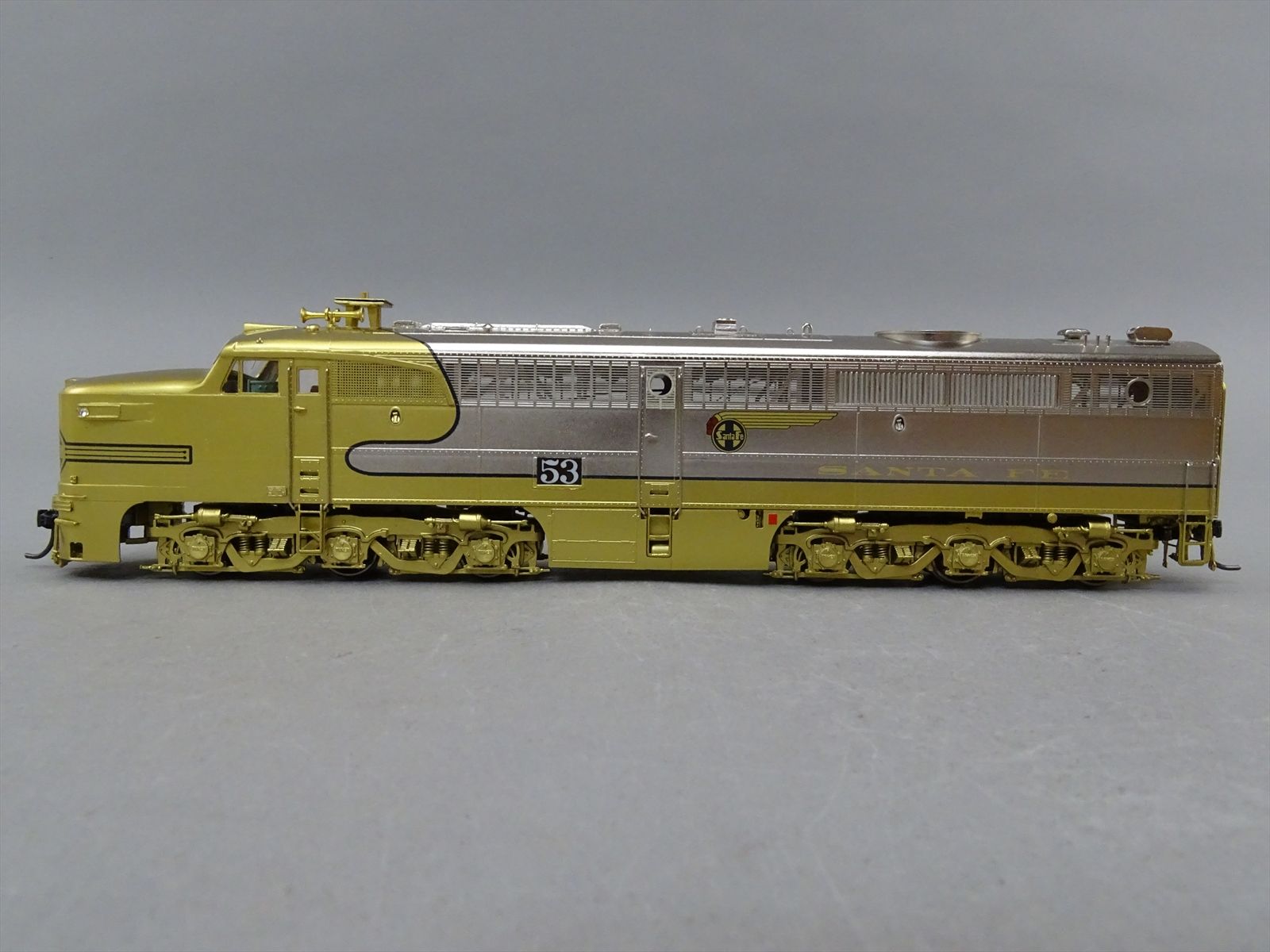 HO Brass Model - OMI 6922.1 Overland ATSF Santa Fe Goldbonnet Alco PA-1 Diesel #53 - F/P - 2002 ...