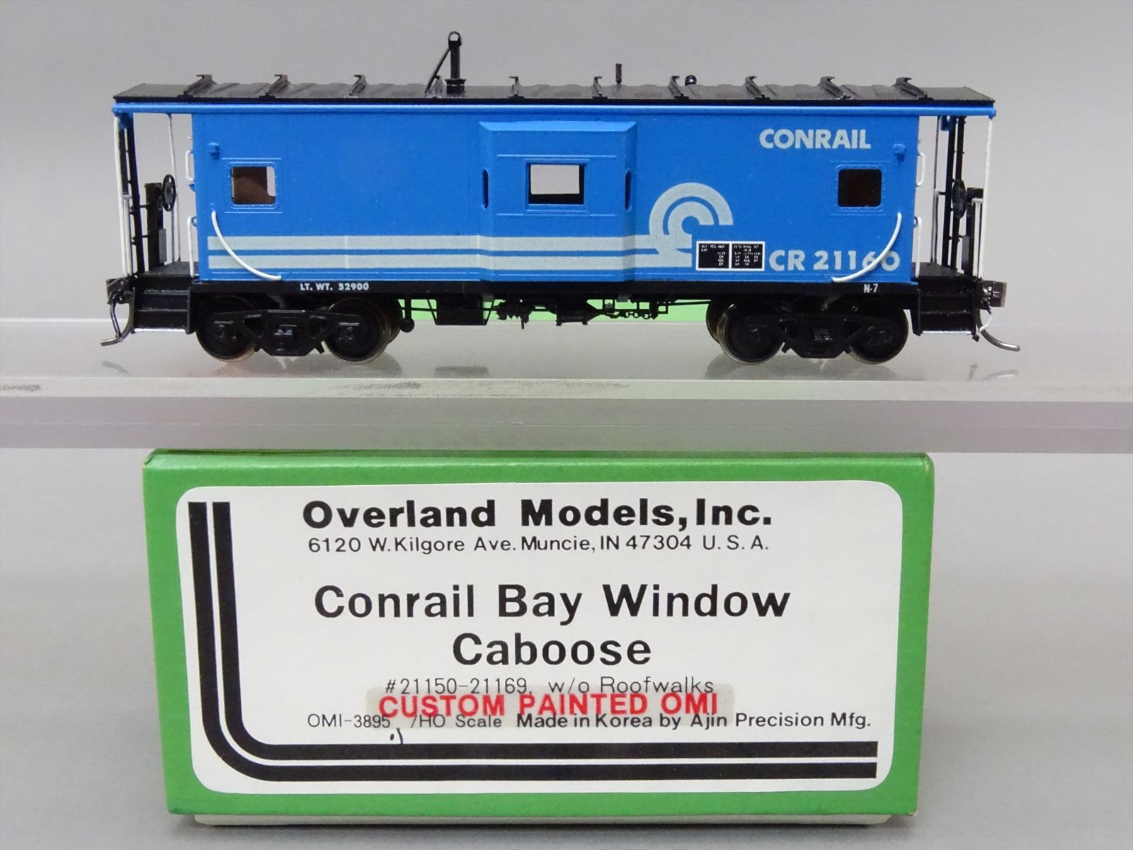 HO Brass Model - OMI 3895.1 CR Conrail Bay Window Caboose #21160 - F/P ...