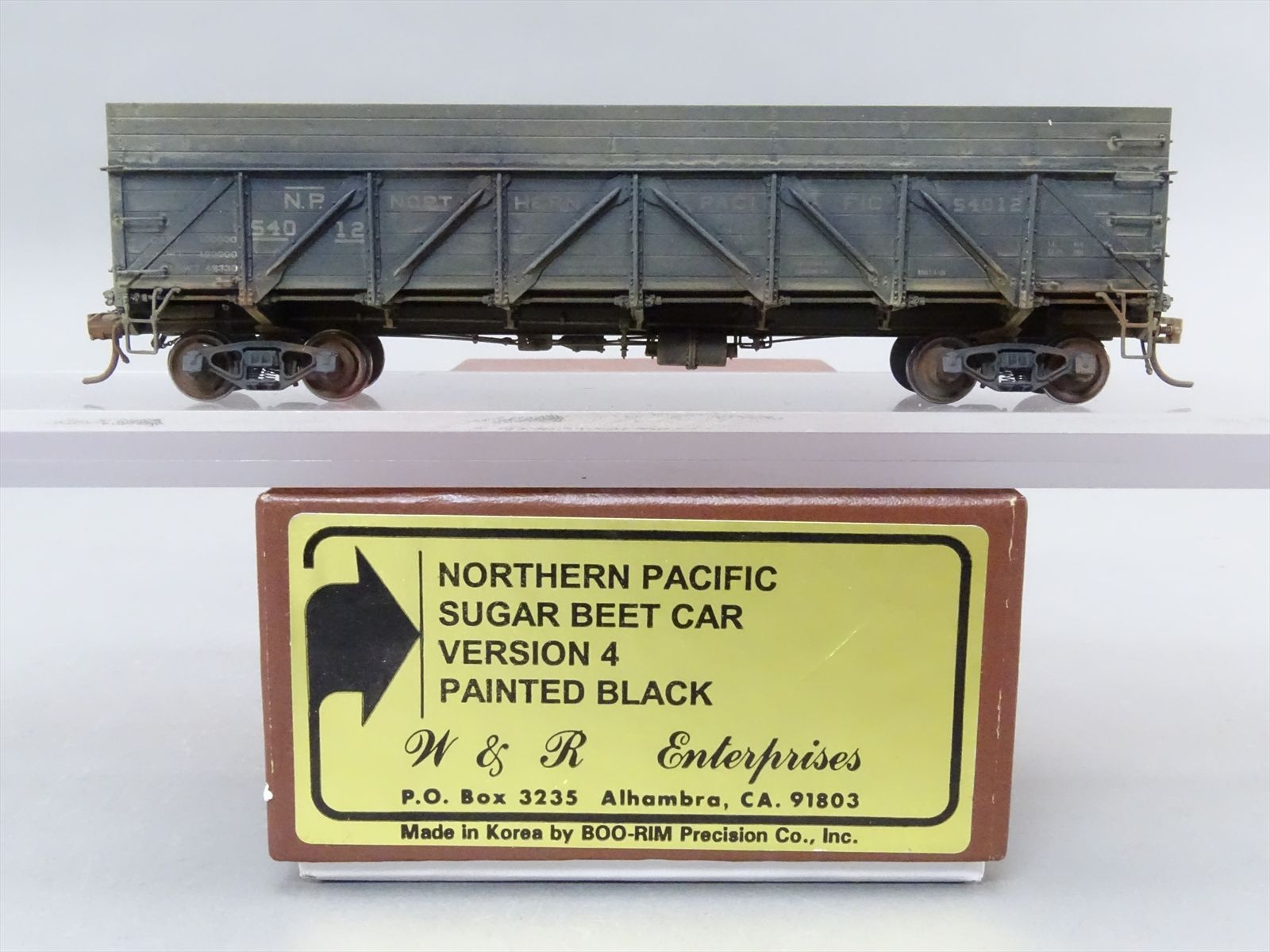 HO Brass Model - W&R NP Northern Pacific Sugar Beet Car Black Version 4 ...