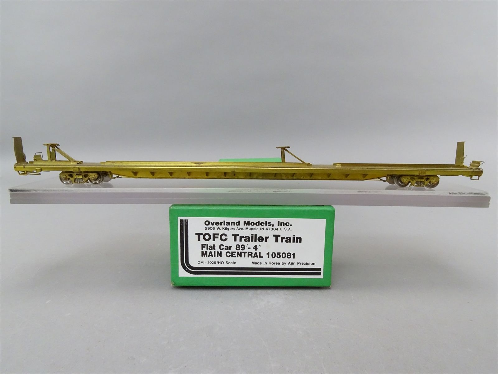 HO Brass Model - OMI 3025 MEC Maine Central TOFC Trailer Train Flat ...