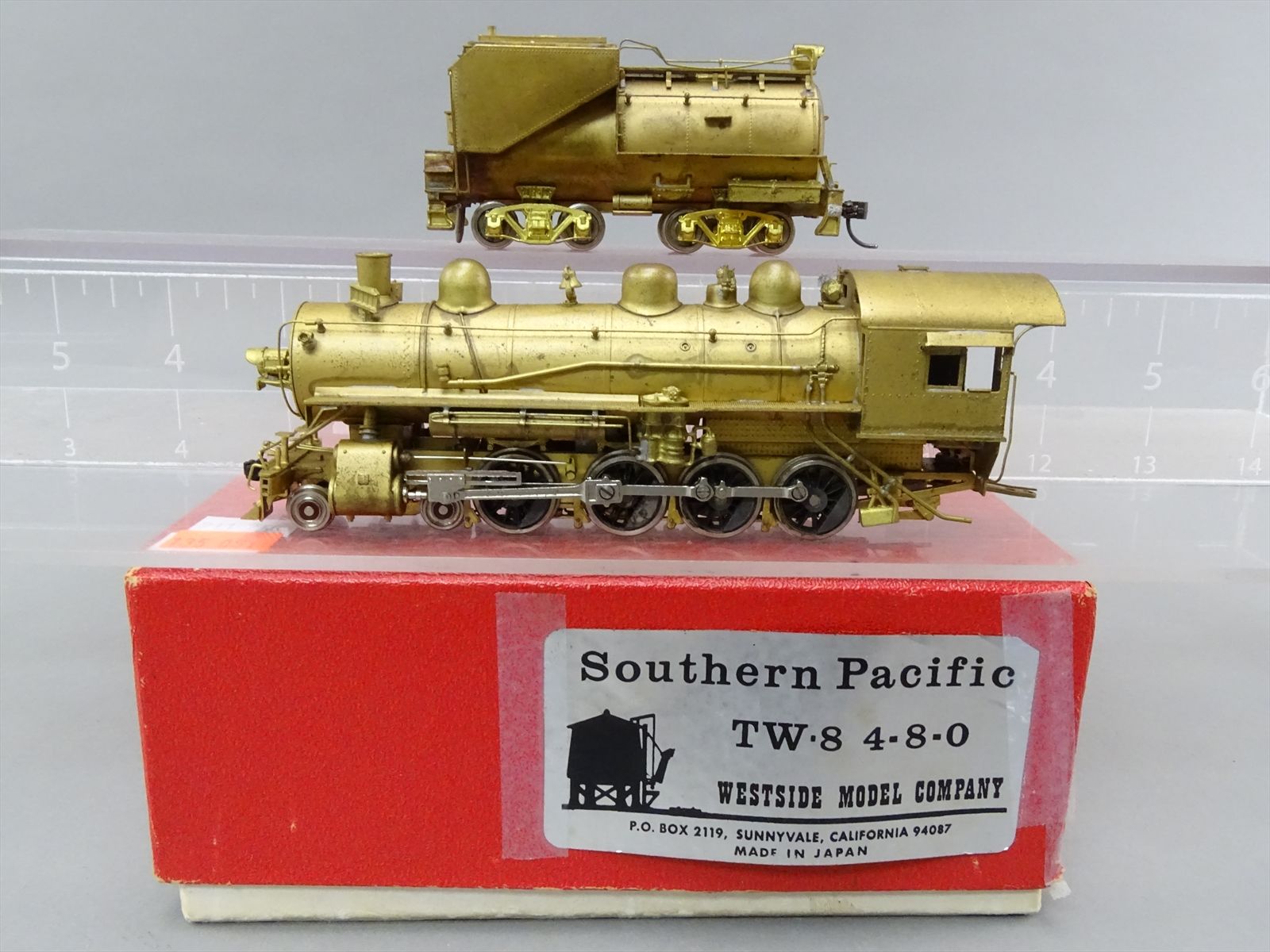 HO Brass Model - WMC SP Southern Pacific TW-8 4-8-0 - Unpainted - Katsumi