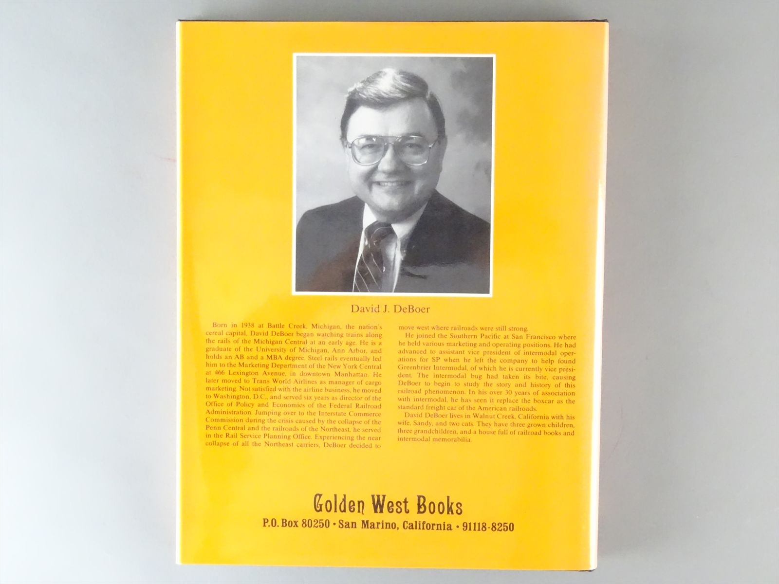 Railroad Book - Piggyback and Containers - David DeBoer - SIGNED