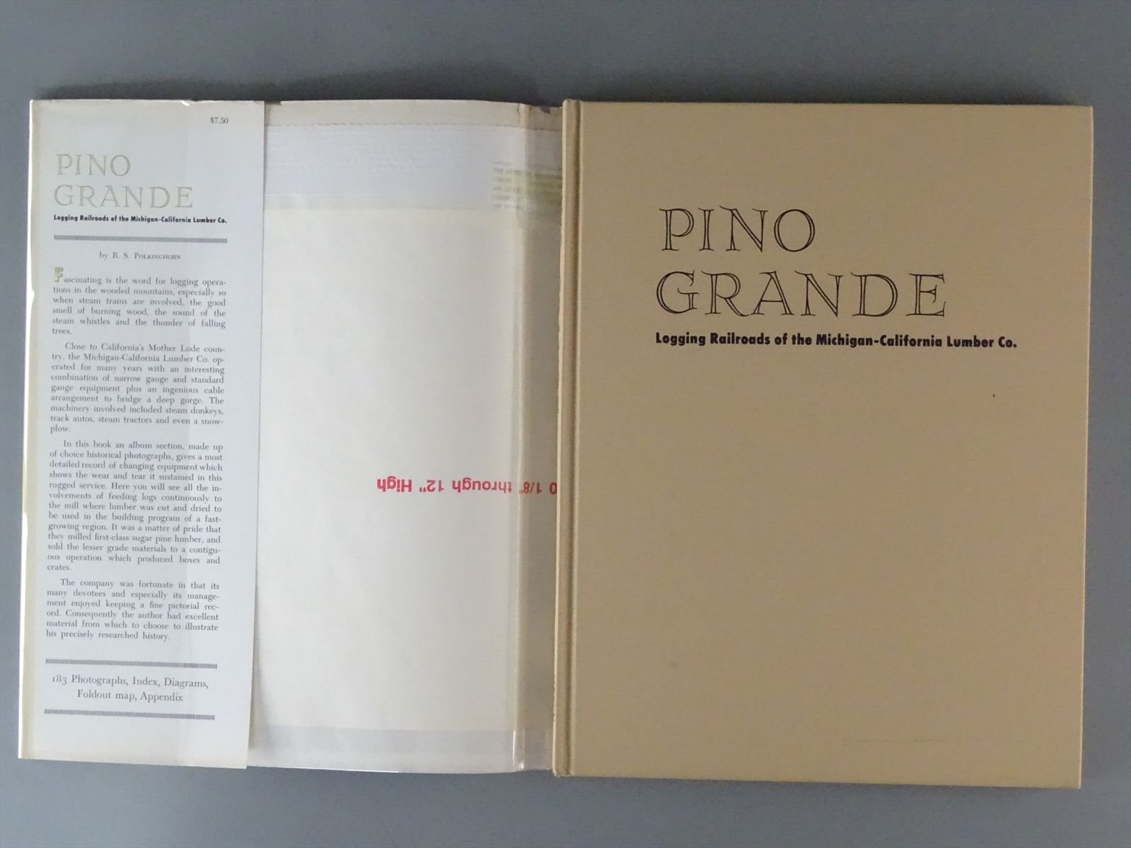 Railroad Book - Pino Grande - R.S. Polkinghorn - 144 pages - SIGNED