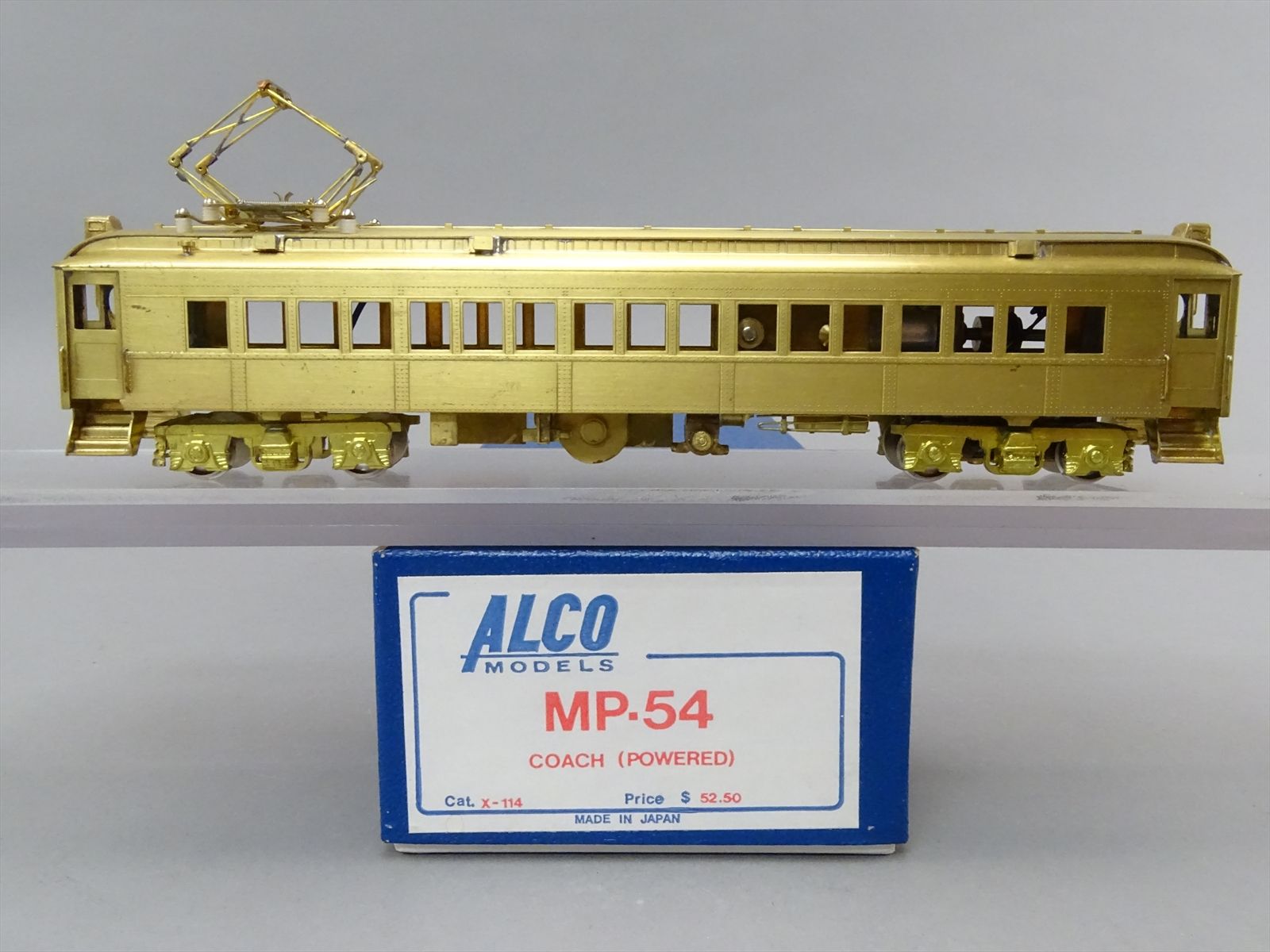 HO Brass Model - ALCO X-114 PRR Pennsylvania MU Car MP-54 Coach Powered ...