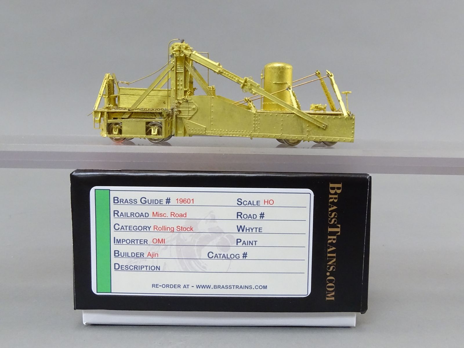HO Brass Model - OMI 3268 Model A Jordan Spreader 1912 Era - Unpainted ...