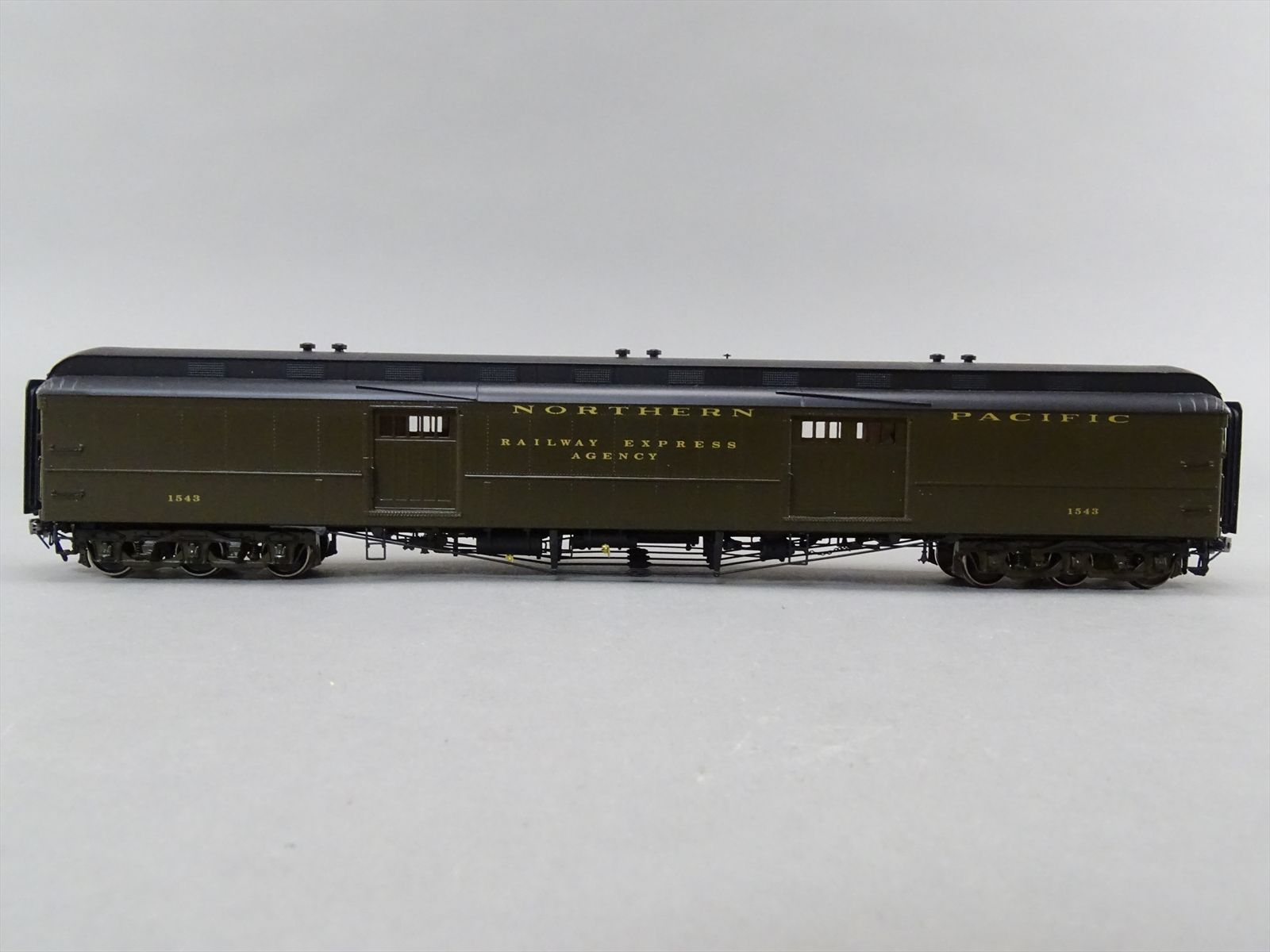 HO Brass Model - W&R NP Northern Pacific Pullman Green Baggage #1543 - F/P - 1999 Run - Boo-Rim