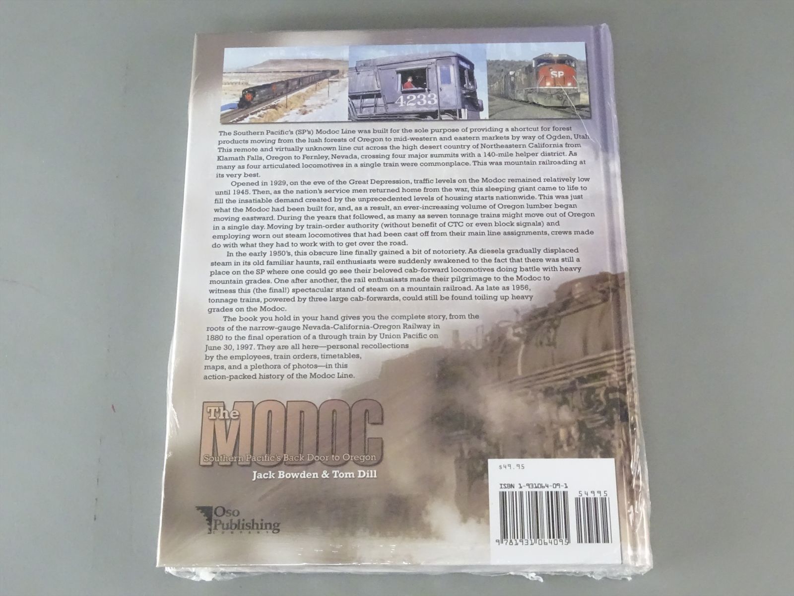 Railroad Book - The Modoc Southern Pacific's Back Door to Oregon ...