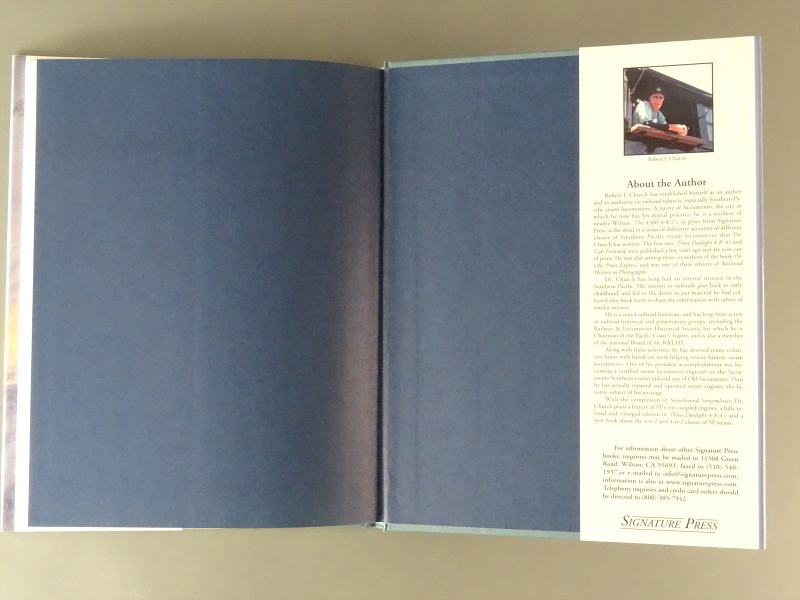 Railroad Book - Snowbound Streamliner - Robert Church - SIGNED