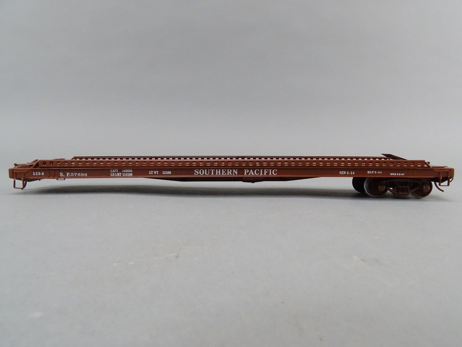 O Brass Model - MG Max Gray 53' Piggy Back Flat Car #57698 - Custom - Made in Japan