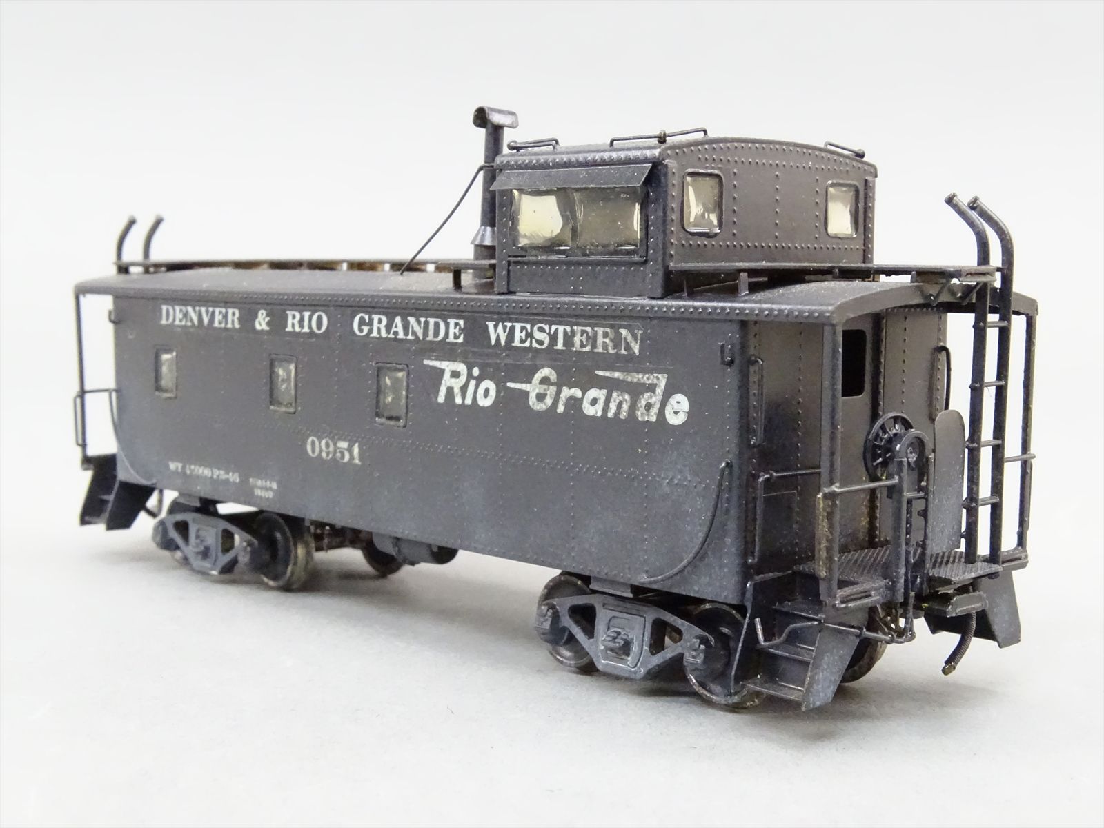 HO Brass Model - PFM D&RGW Rio Grande 1400 Modernized Steel Caboose ...