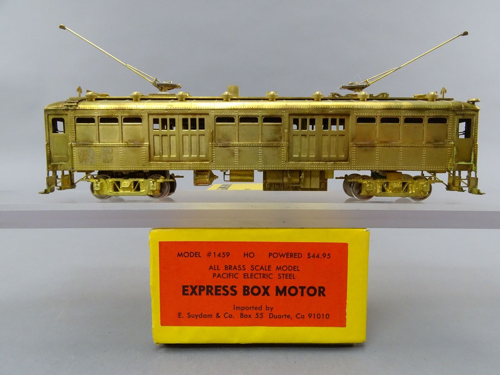 HO Brass Model - Suydam 1459 PE Pacific Electric Express Box Motor ...