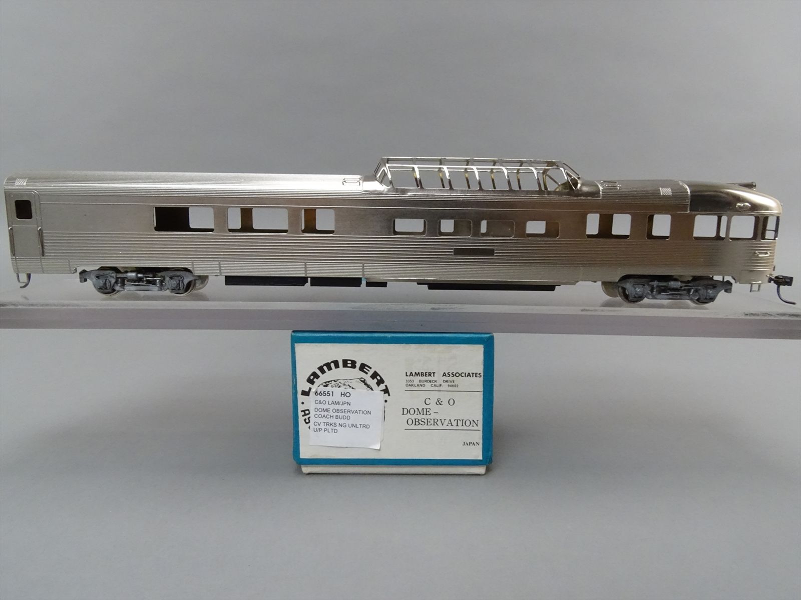HO Brass Model - Lambert 8040 C&O Chesapeake & Ohio Dome Observation ...