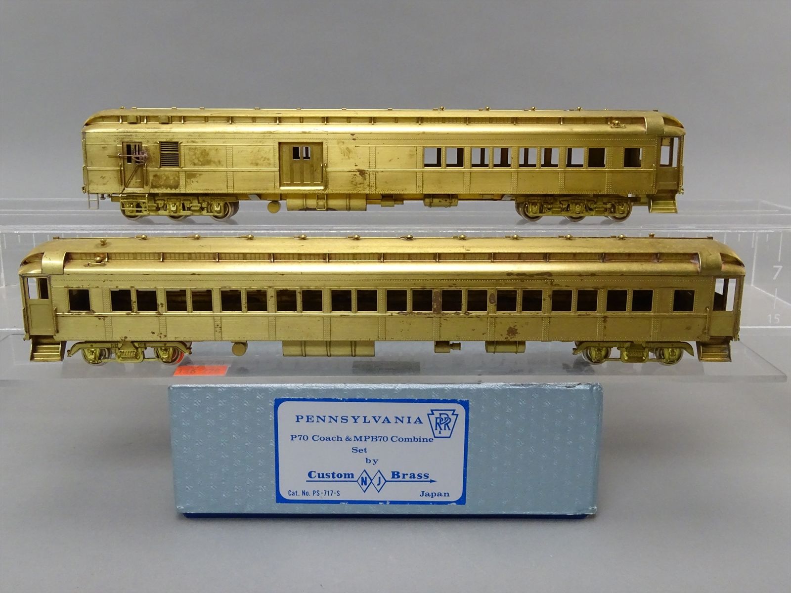 HO Brass Model - NJCB PS-717-S PRR Pennsylvania P70 Coach + MPB70 ...