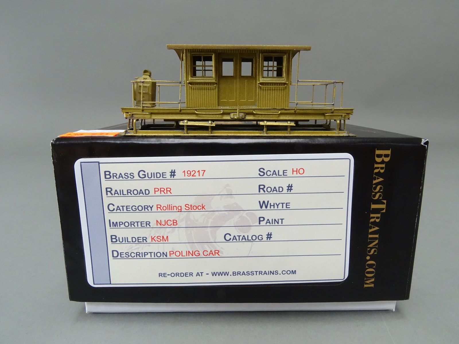 HO Brass Model - NJCB RS-608 PRR Pennsylvania Pole Poling Car ...