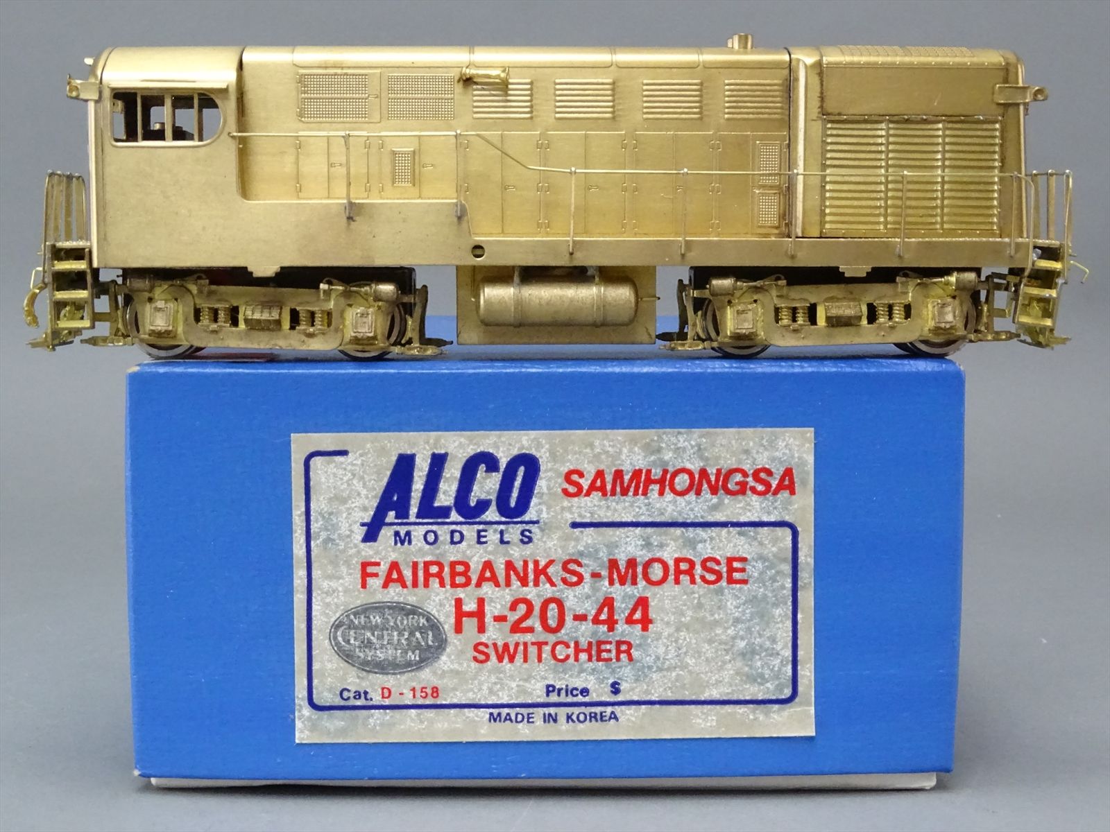 HO Brass Model - ALCO D-158 UP Union Pacific FM H-20-44 Switcher Diesel - Unpainted - 1981 Run ...