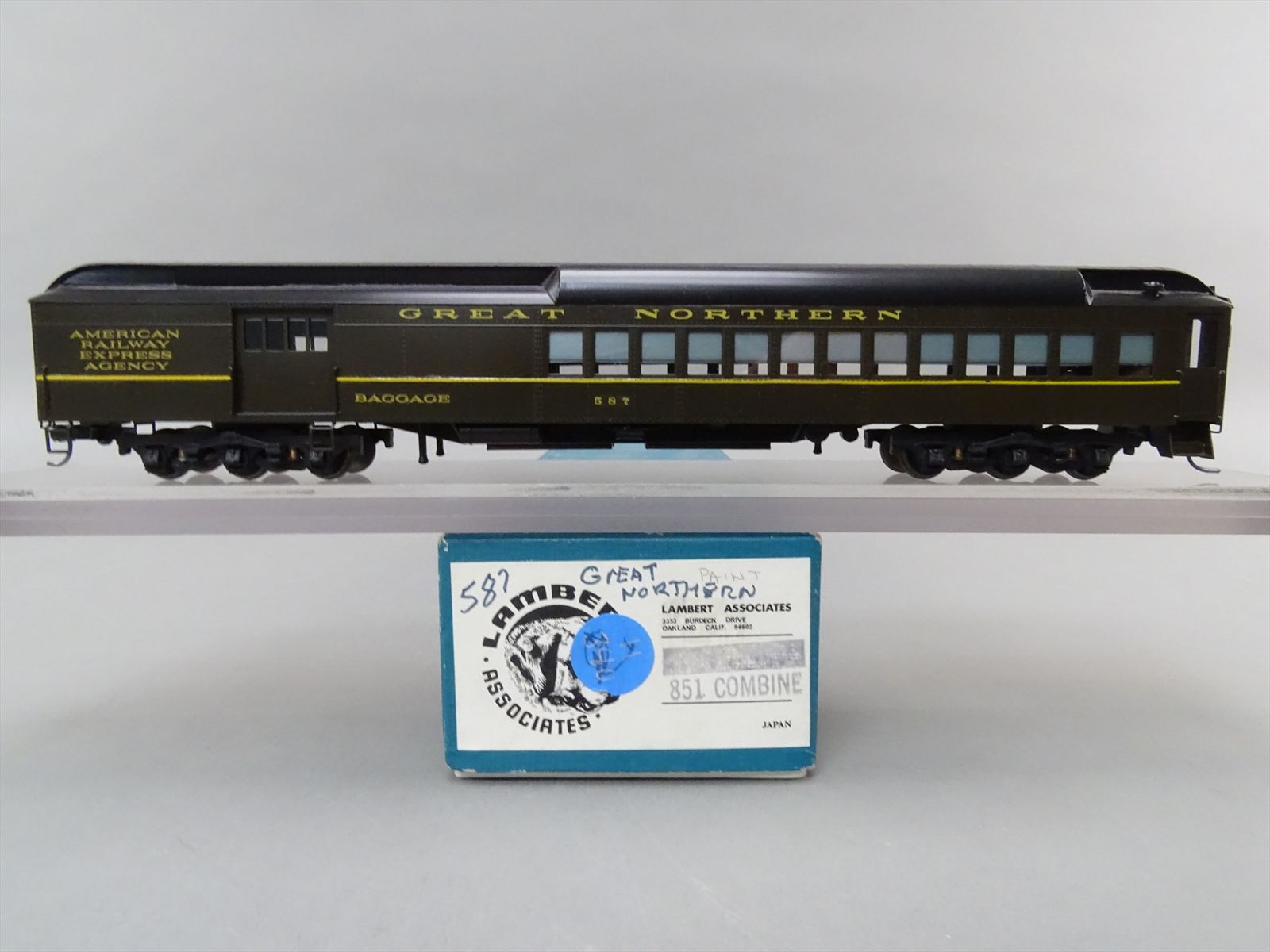 HO Brass Model - Lambert 851 GN Great Northern Combine Heavyweight #587 ...