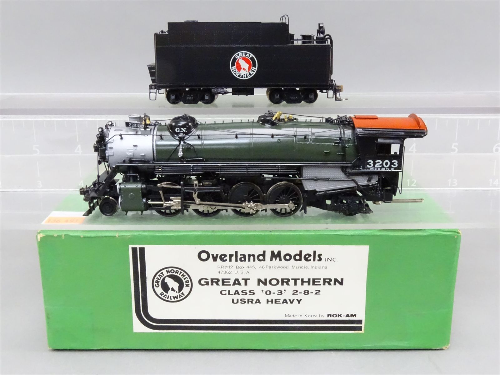 HO Brass Model - OMI 1419 GN Great Northern O-3 2-8-2 USRA Heavy #3203 ...
