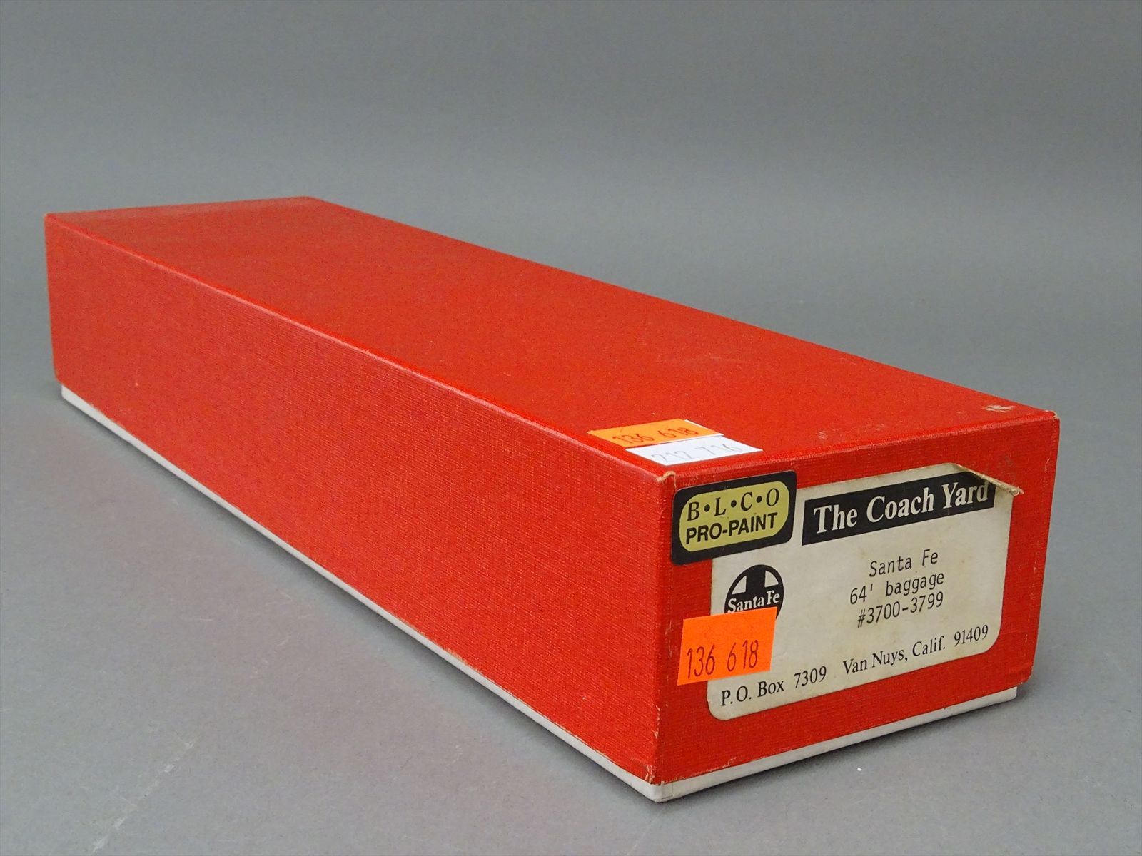 HO Brass Model - TCY AT&SF Santa Fe 64' Baggage Car #3750 - Custom ...