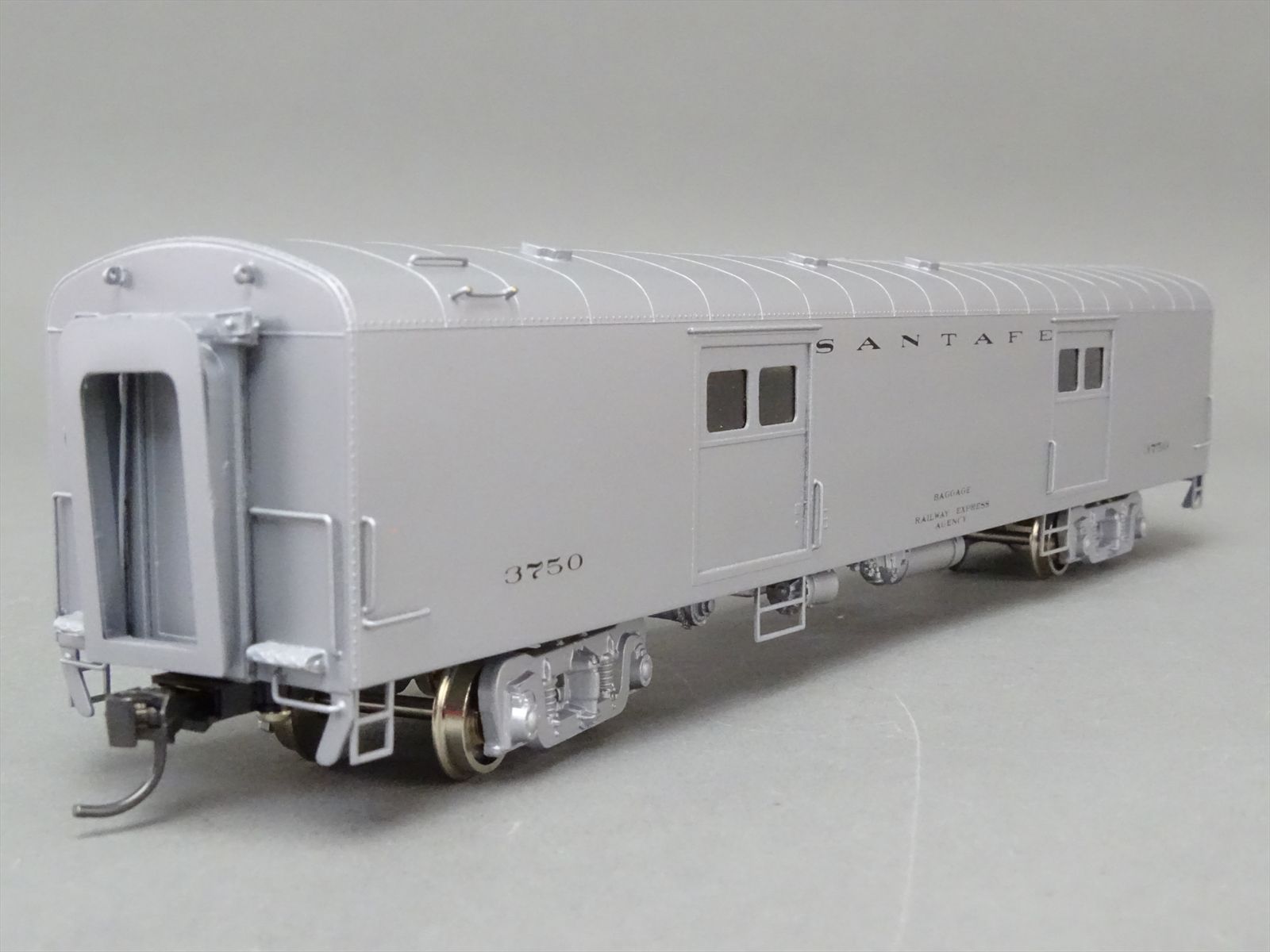 HO Brass Model - TCY AT&SF Santa Fe 64' Baggage Car #3750 - Custom ...