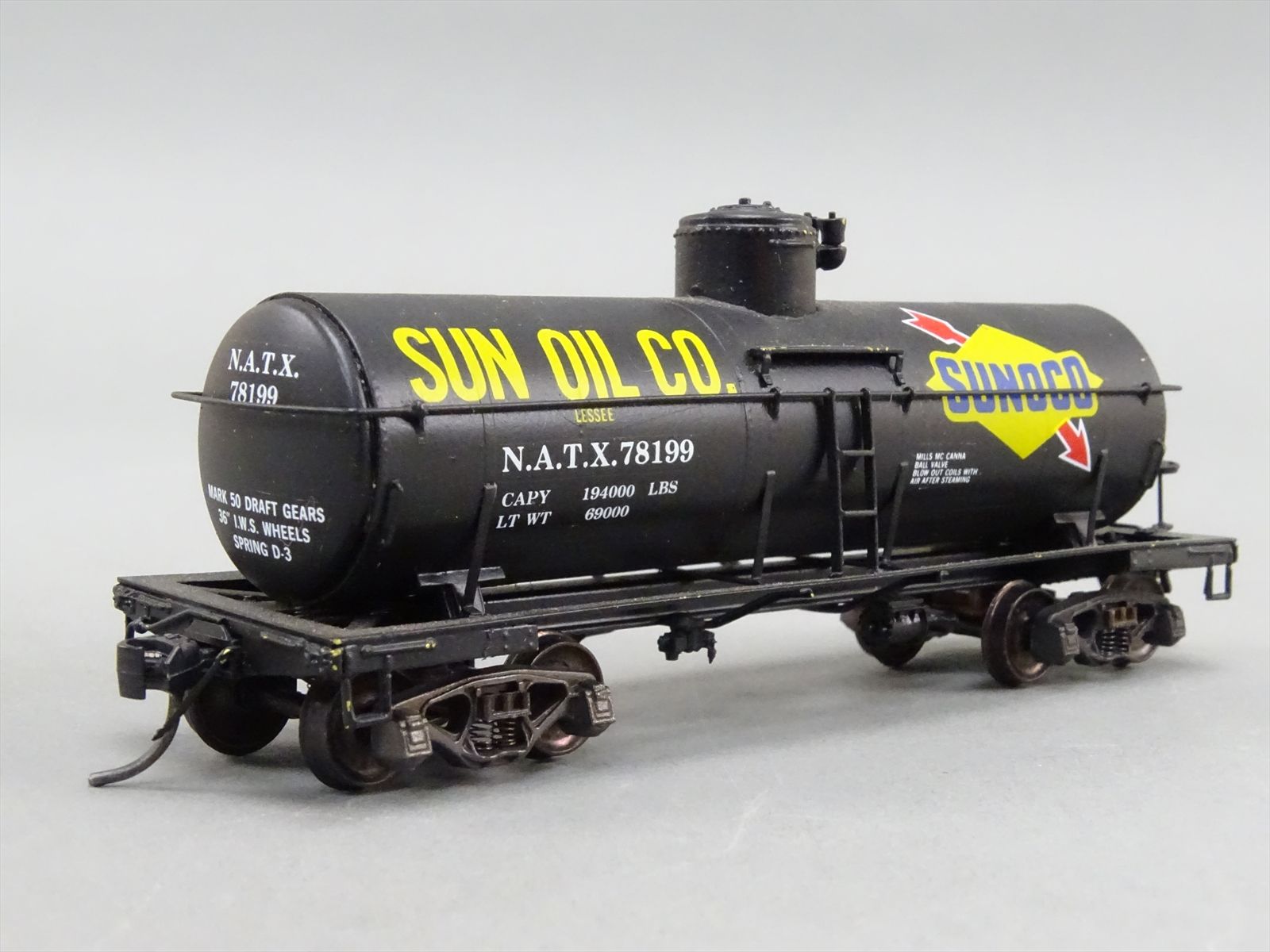 HO Brass Model - Sunset PRR Pennsylvania as Sun Oil TM8 Tank Car Single ...
