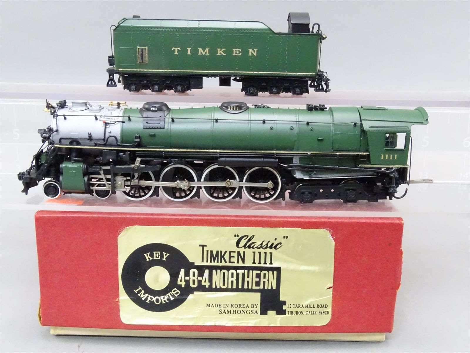 HO Brass Model - Key Timken Aces 4-8-4 Northern #1111 Green Boiler ...