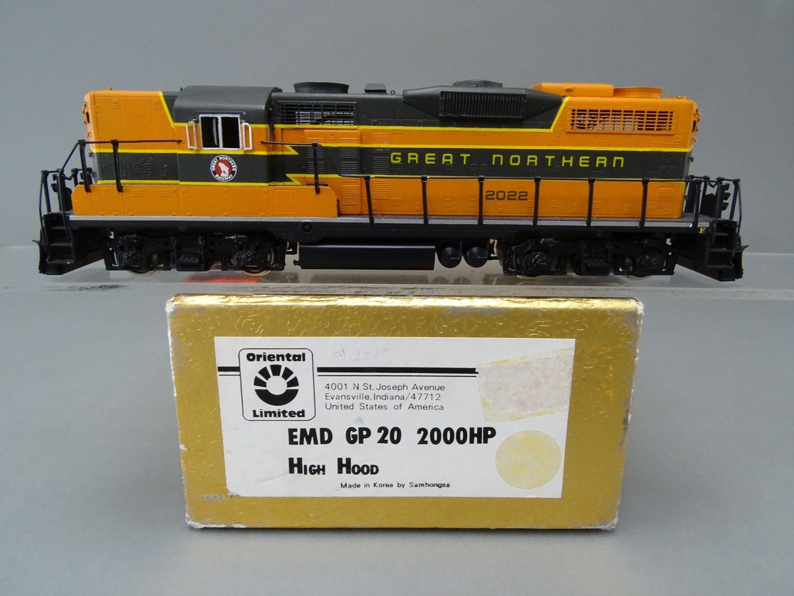 HO Brass Model - Oriental GN Great Northern EMD GP20 2000HP High Hood ...
