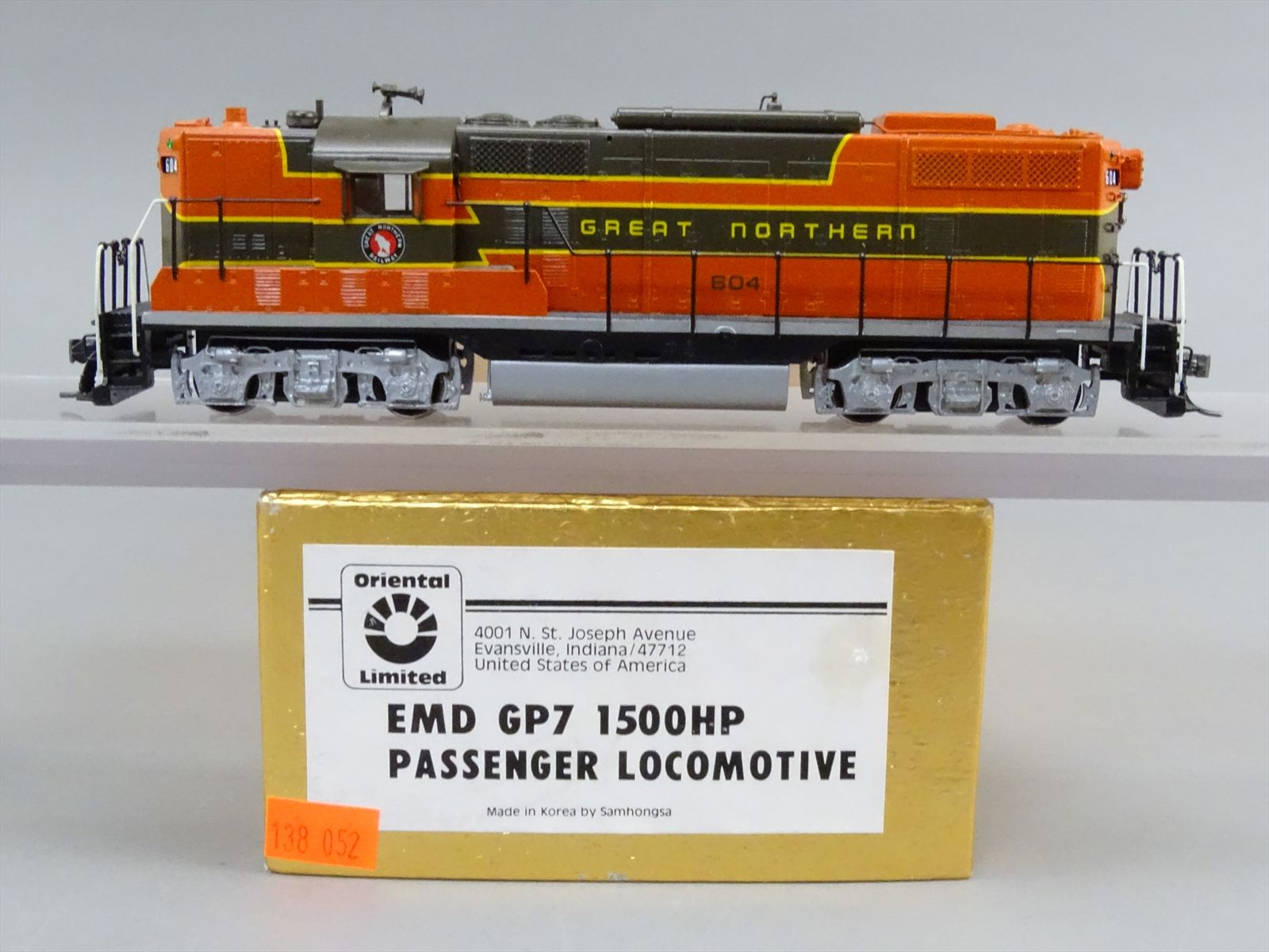 HO Brass Model - Oriental GN Great Northern EMD GP7 Passenger - Custom ...